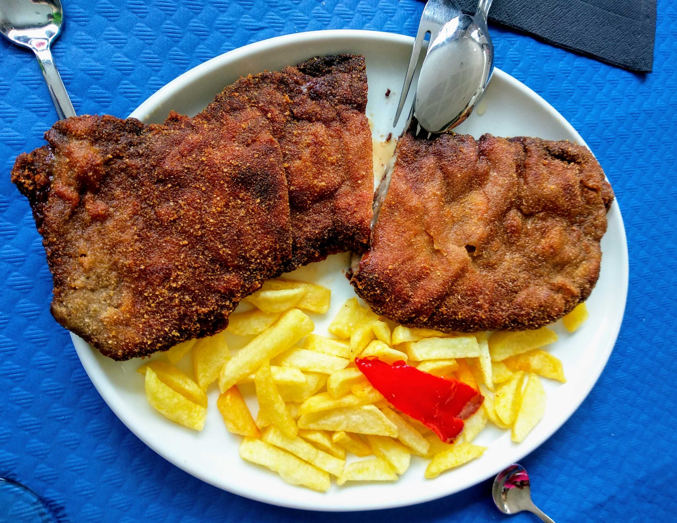 Contrafilé com Fritas - Marmitas - Elizabel Comida Caseira - Comércio ...
