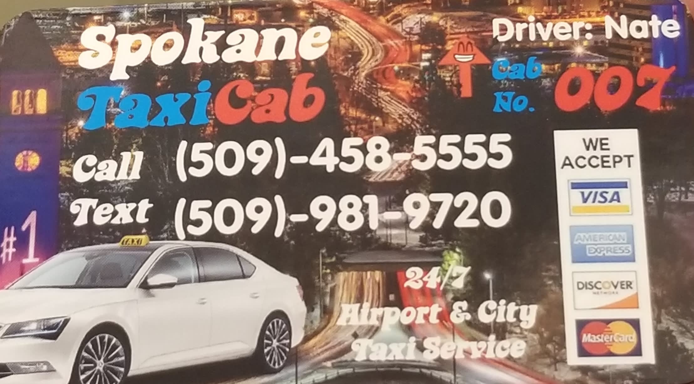 Spokane Taxi Cab - Taxi in Spokane Valley