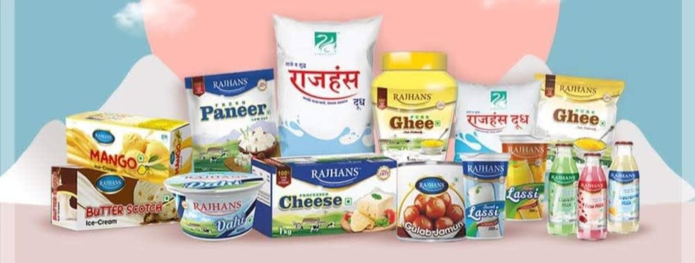Rajhans Milk Logo
