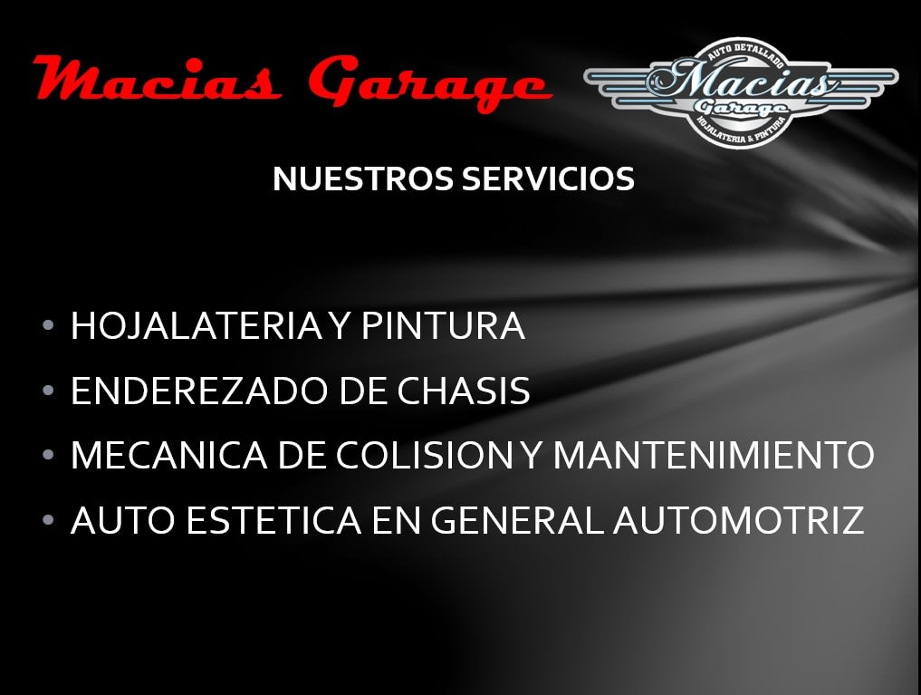 Taller de hojalateria y pintura - Nuestros servicios - Macias Garage ...