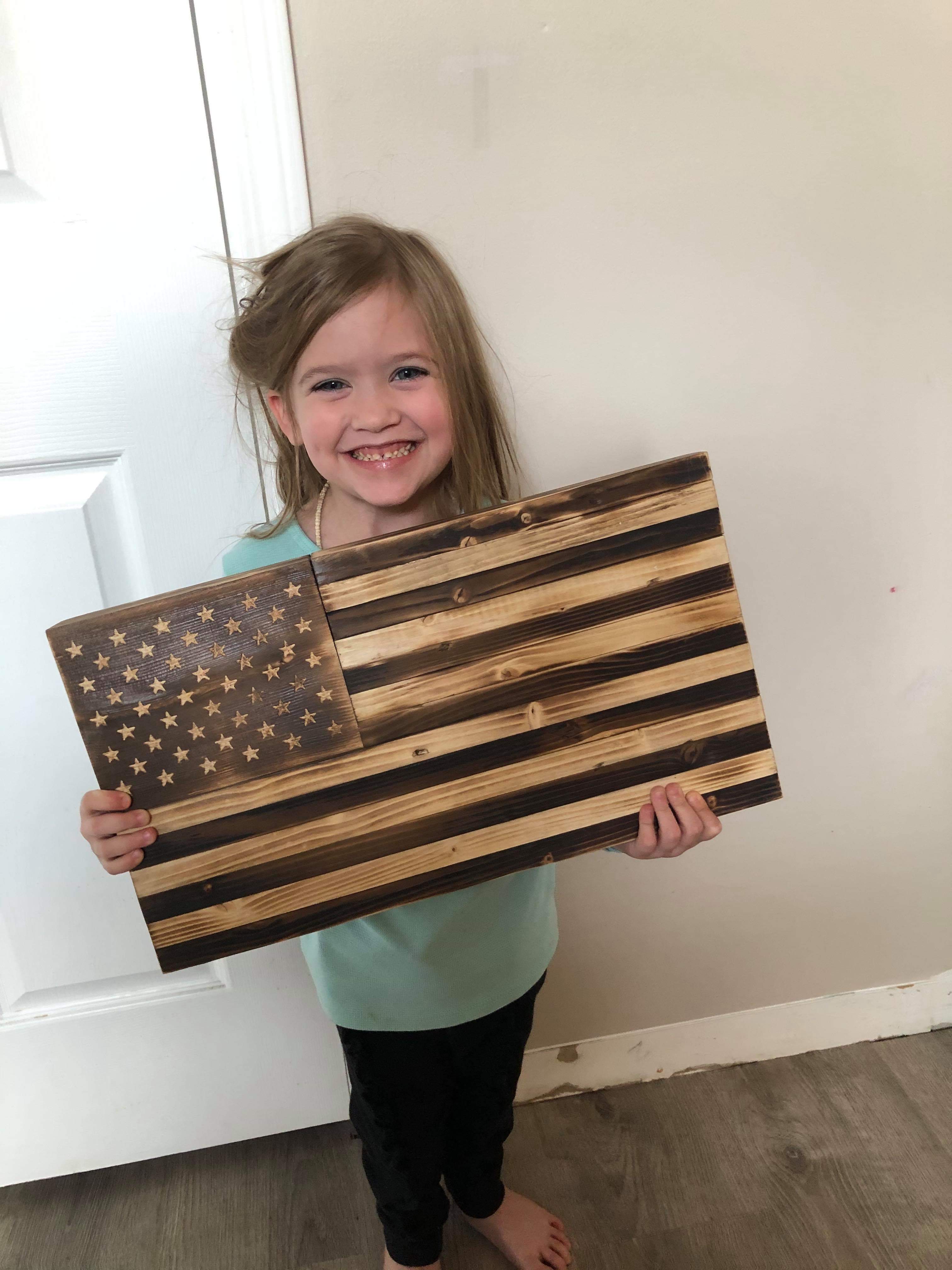 Hand Carved Flags - Bourbon Barrel Woodworks | El Paso Custom Wood Worker