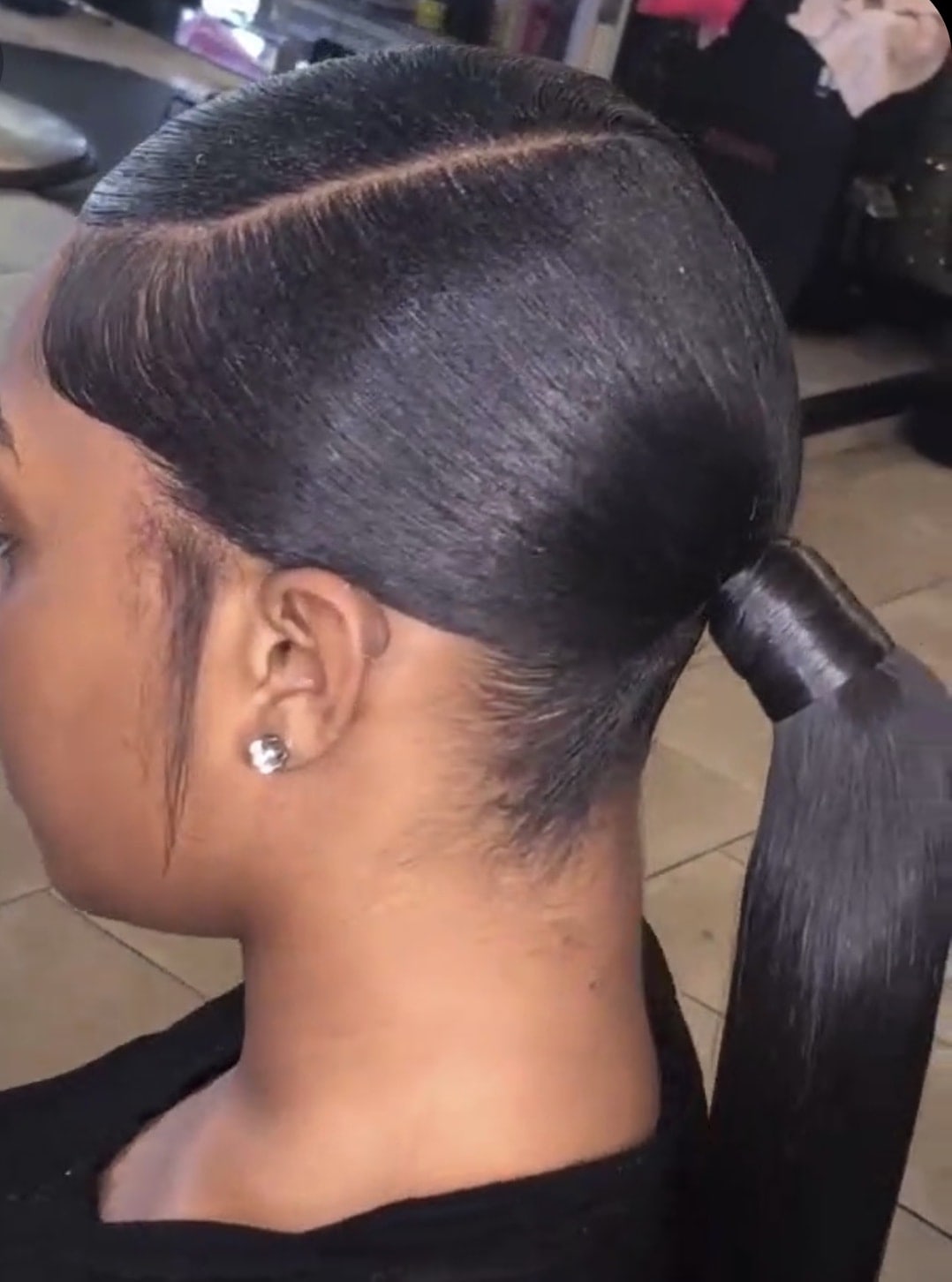slick back pony - Hair Salon - M’Styles - Afro Hairdresser | Cambridge