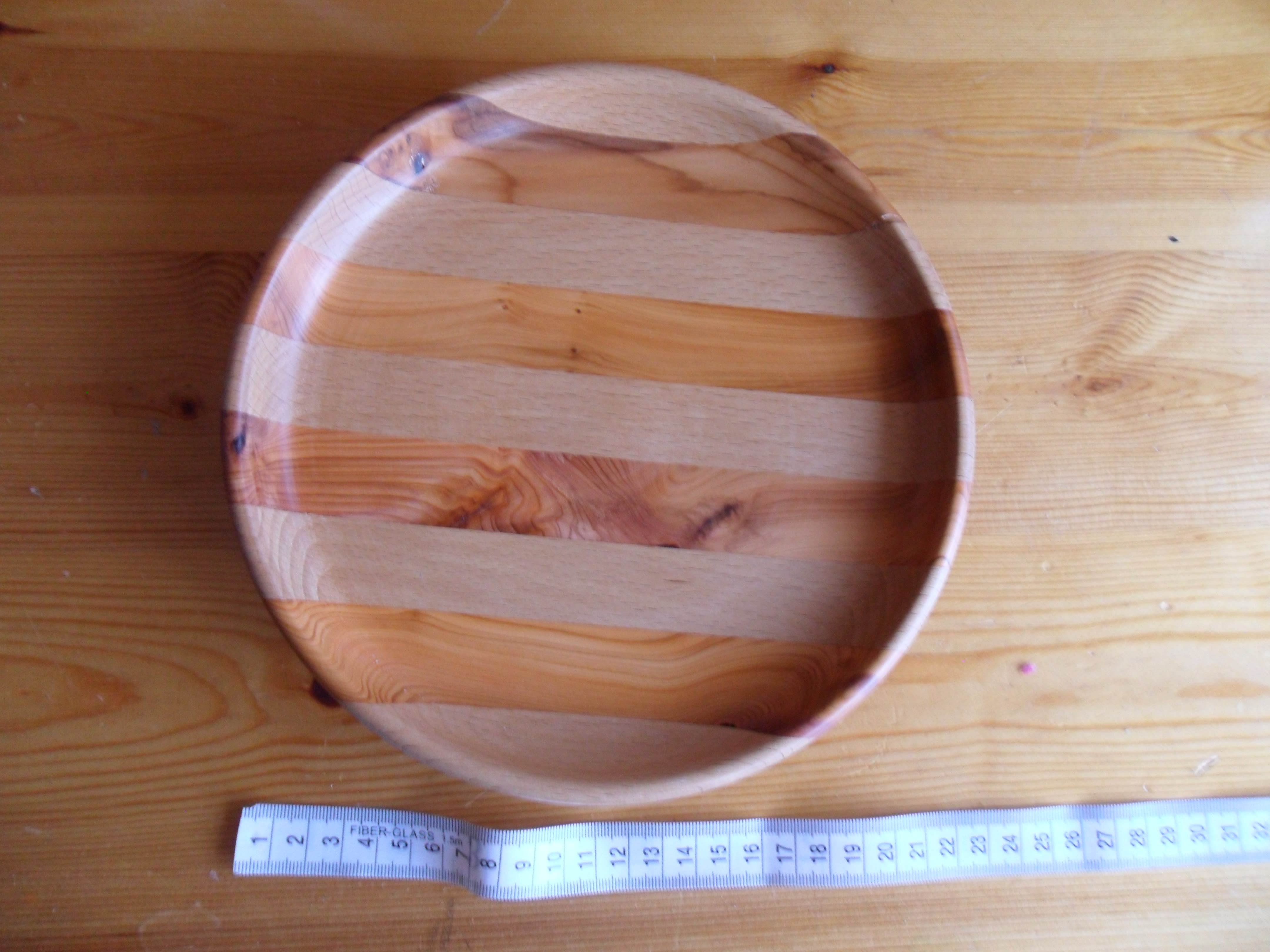 Segmented yew and beech platter - Bowl Shop - Ed-Woods Lincs - Handmade ...