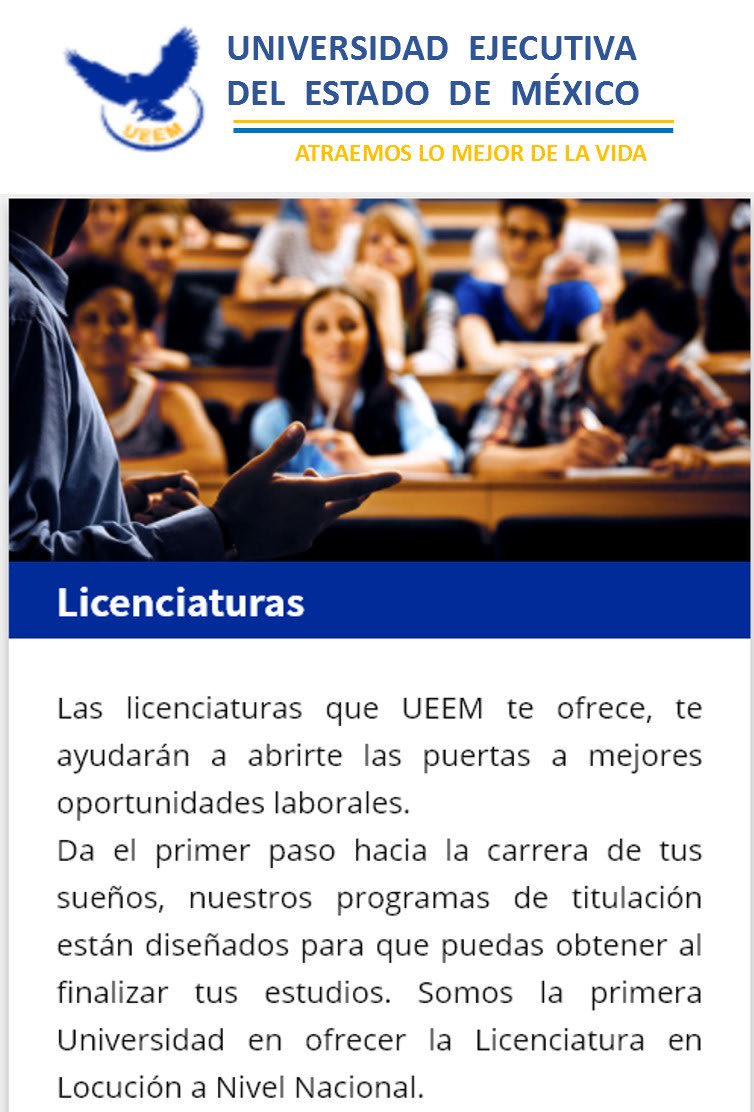 Licenciaturas - Centro de vinculación educativo - UEEM Colegio Pilcaya ...