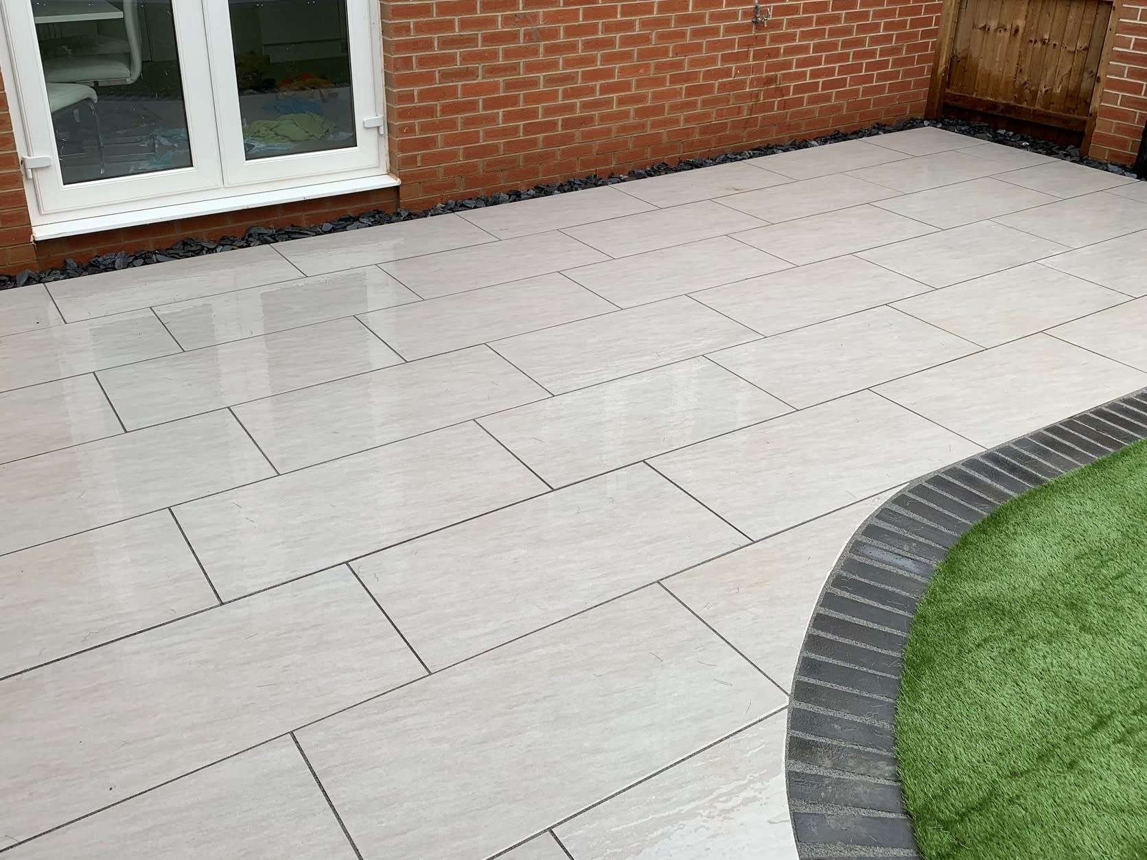 Porcelain, Limestone Smooth Finish and Riven Indian Stone Patio's