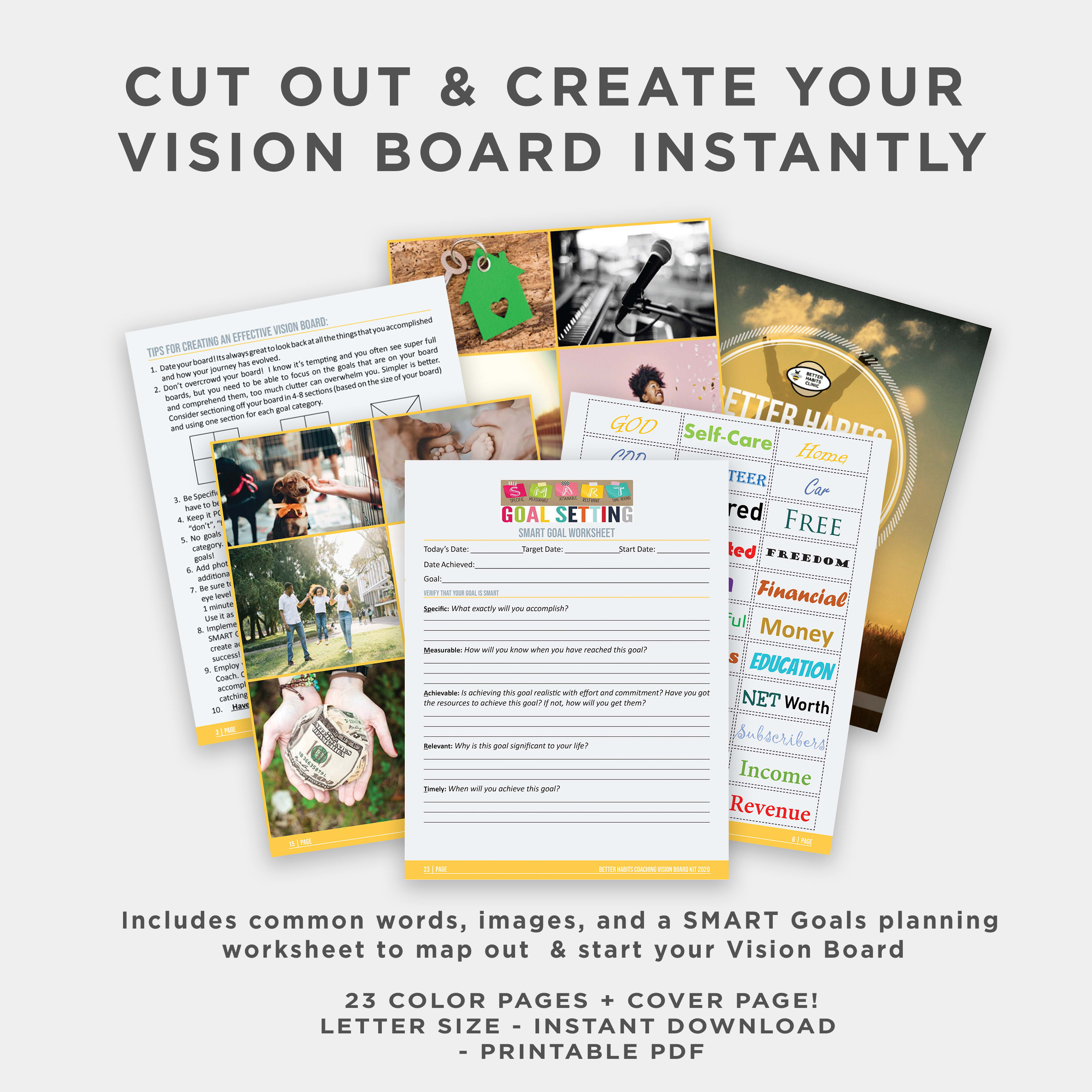 Vision Board Starter Kit - Vision Board Products - Better Habits ...