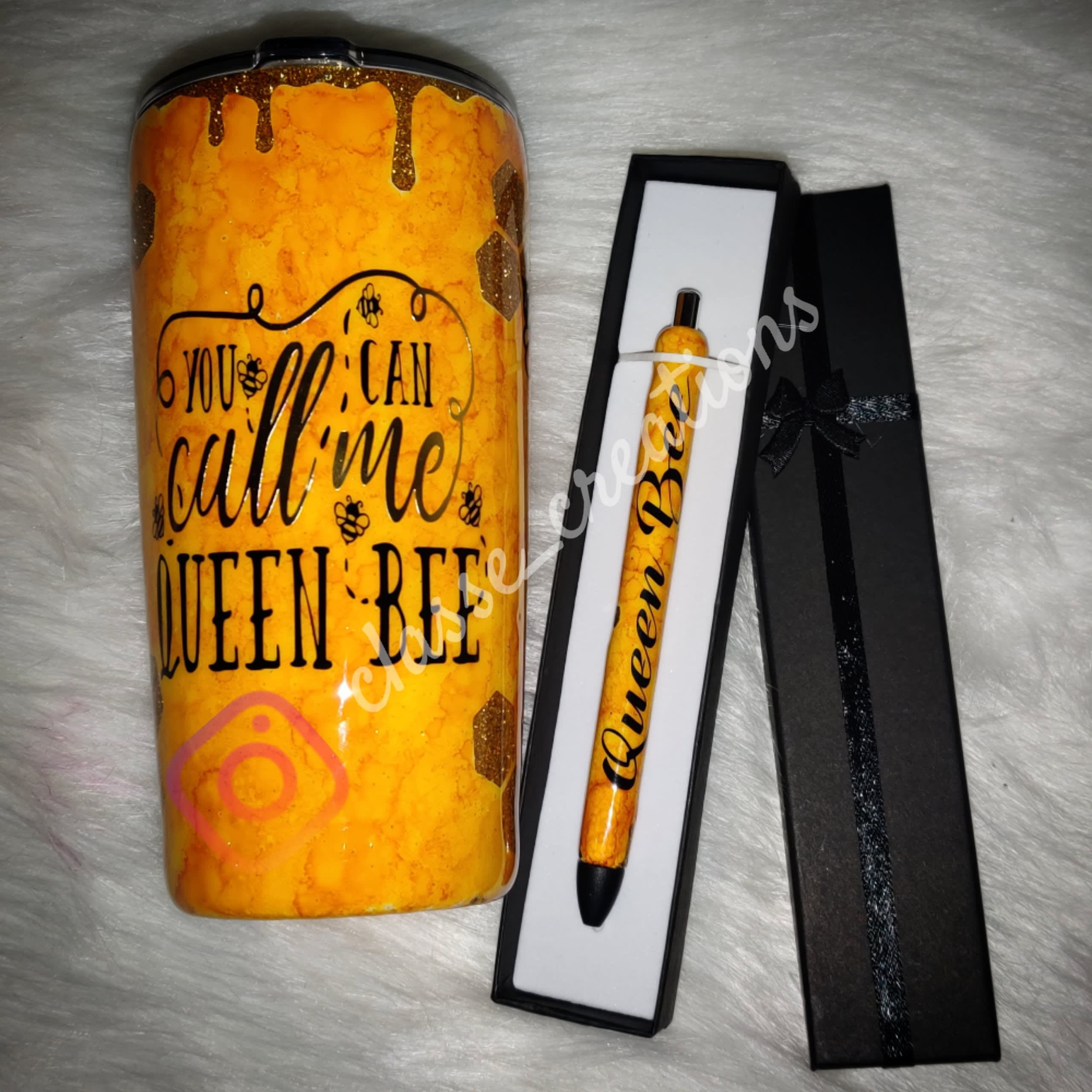 Queen Bee Tumbler & Pen - Sets - ClassE Creations | Handmade Crafts ...