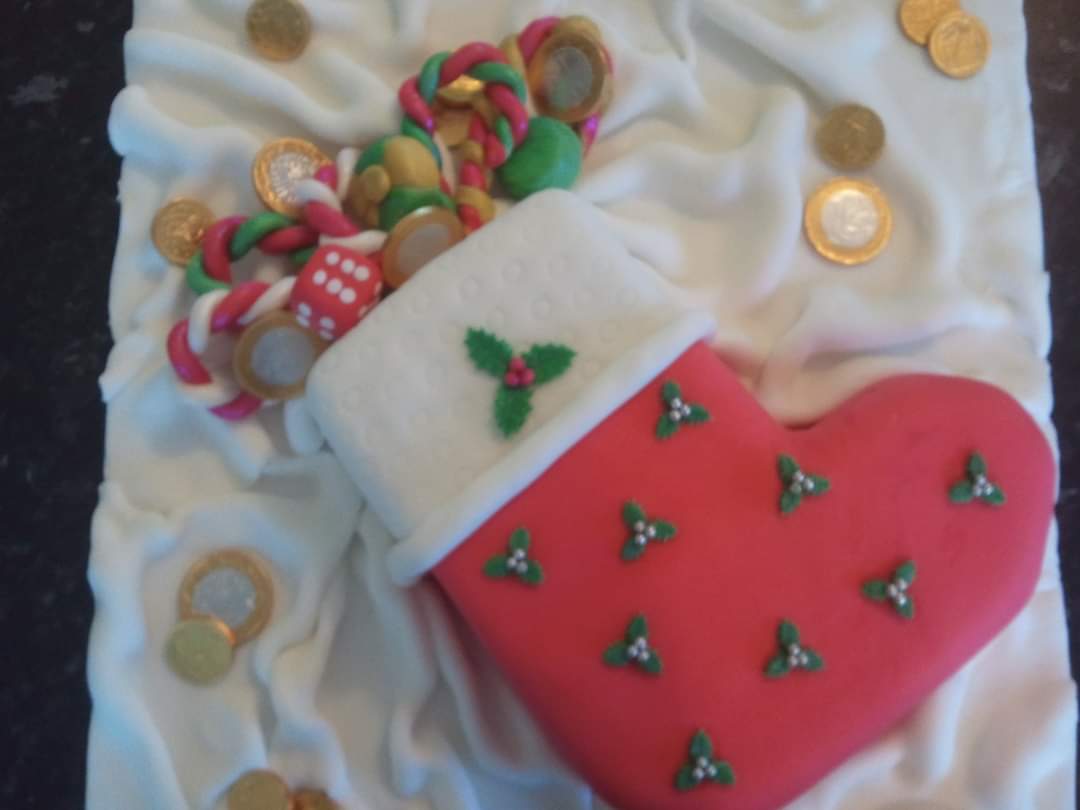 Christmas stocking - Christmas cake prices for what's on show - Cakes ...