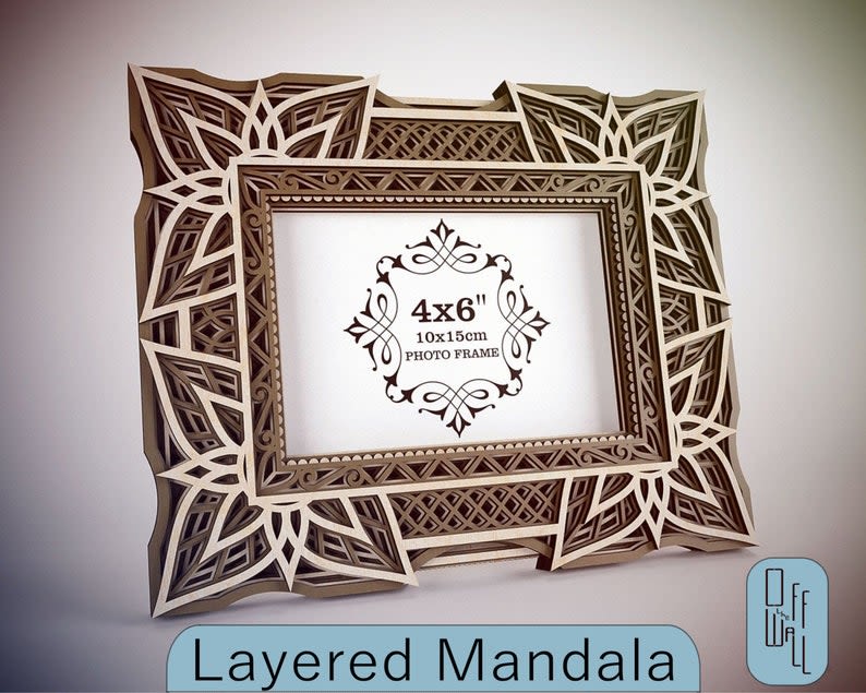 F04 Layered Photo Frames, Wall Hanging, Free Standing, Picture Frame ...
