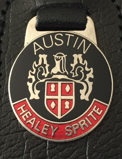 Austin Healey Sprite (red) Enamel Badge - Handmade Classic Car Leather ...
