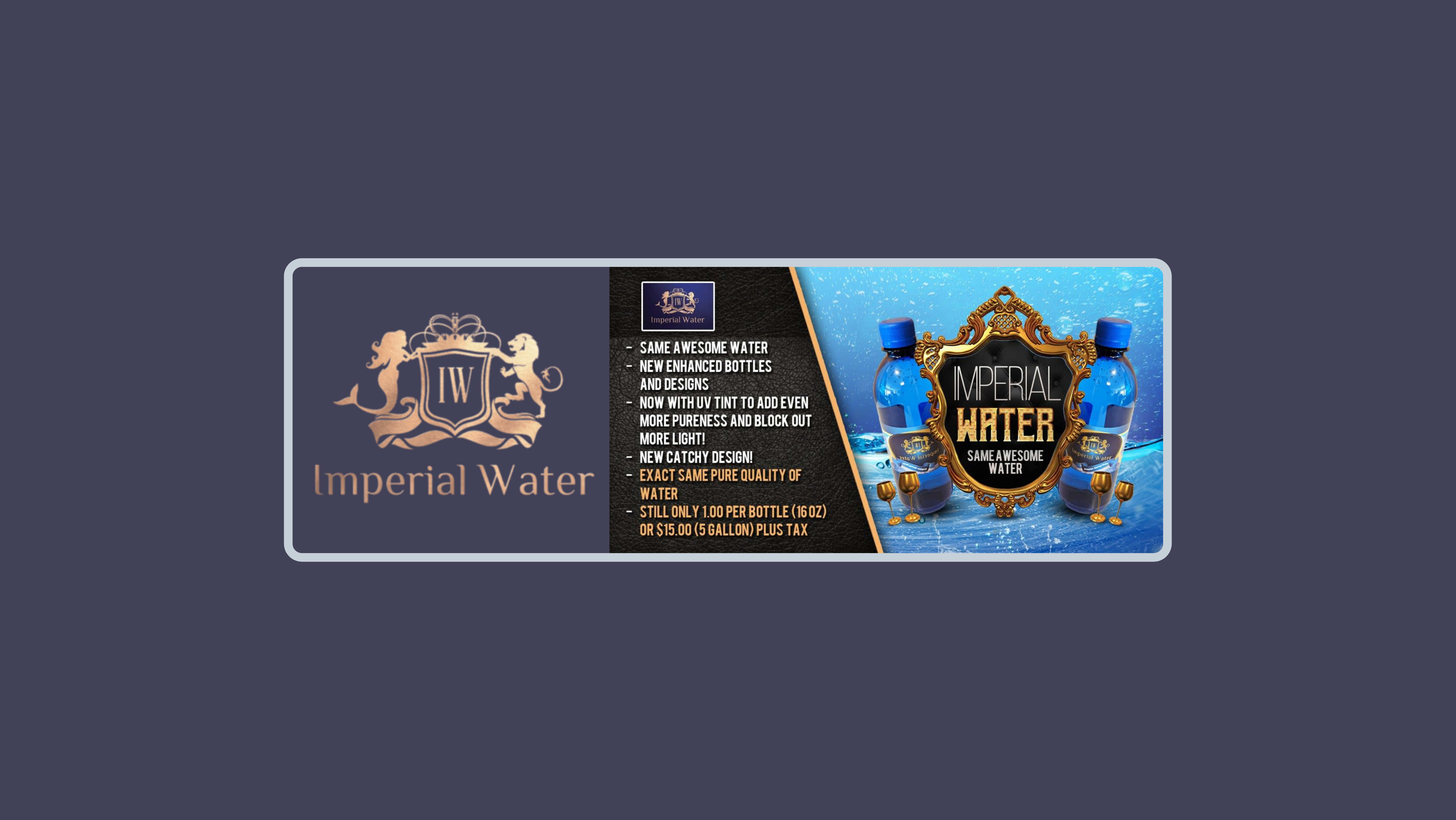 Imperial Water - All-Natural Spring Water | Charlotte