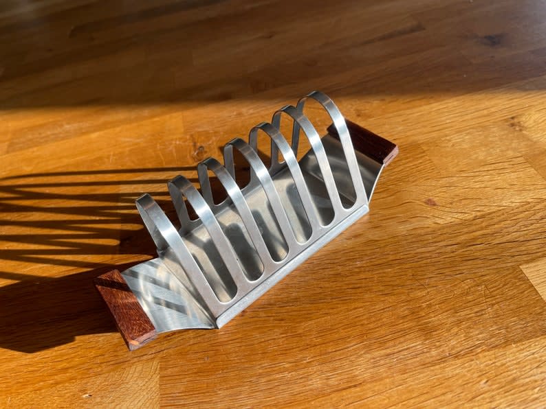 Stainless Steel Toast Rack With Rosewood Handles - Kitchen - Pen Y Bryn ...