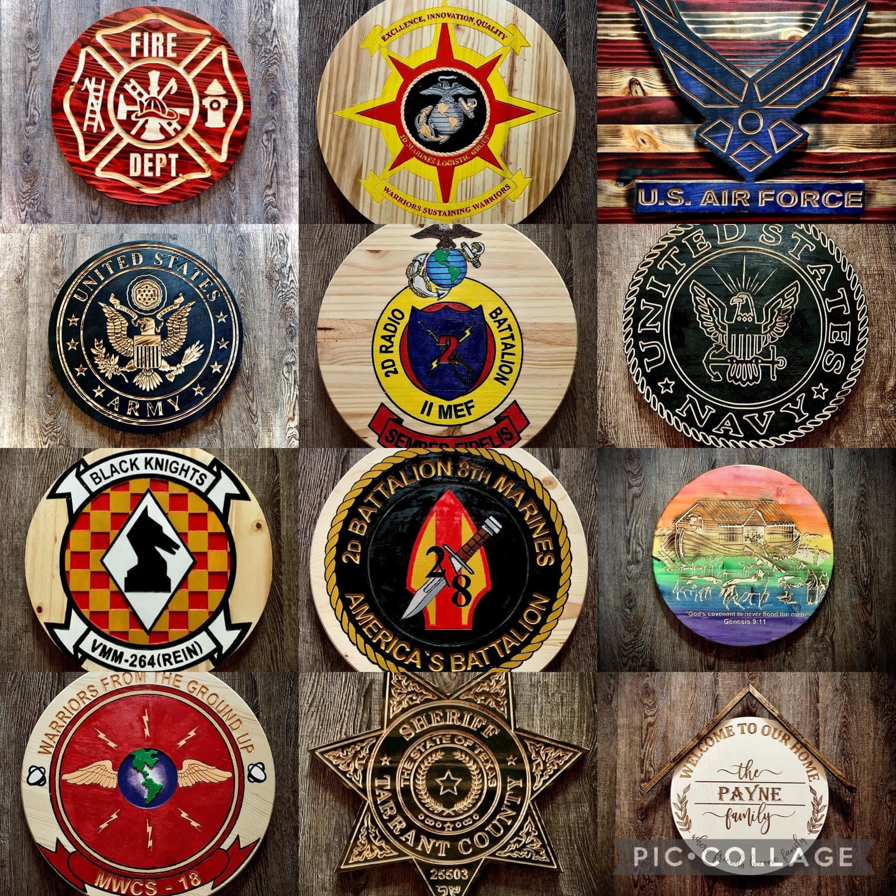 Customized Plaques - Plaques - Adonai’s Flag Company | Rustic Wooden ...