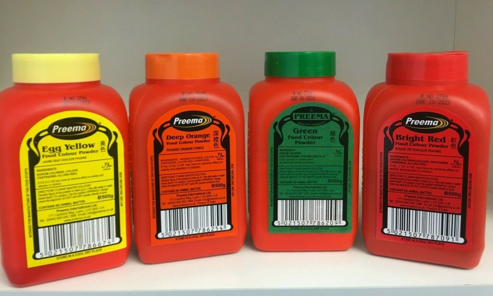 Preema Food Colour Powders - Colours - Sunfoodchem - Food Ingredients ...