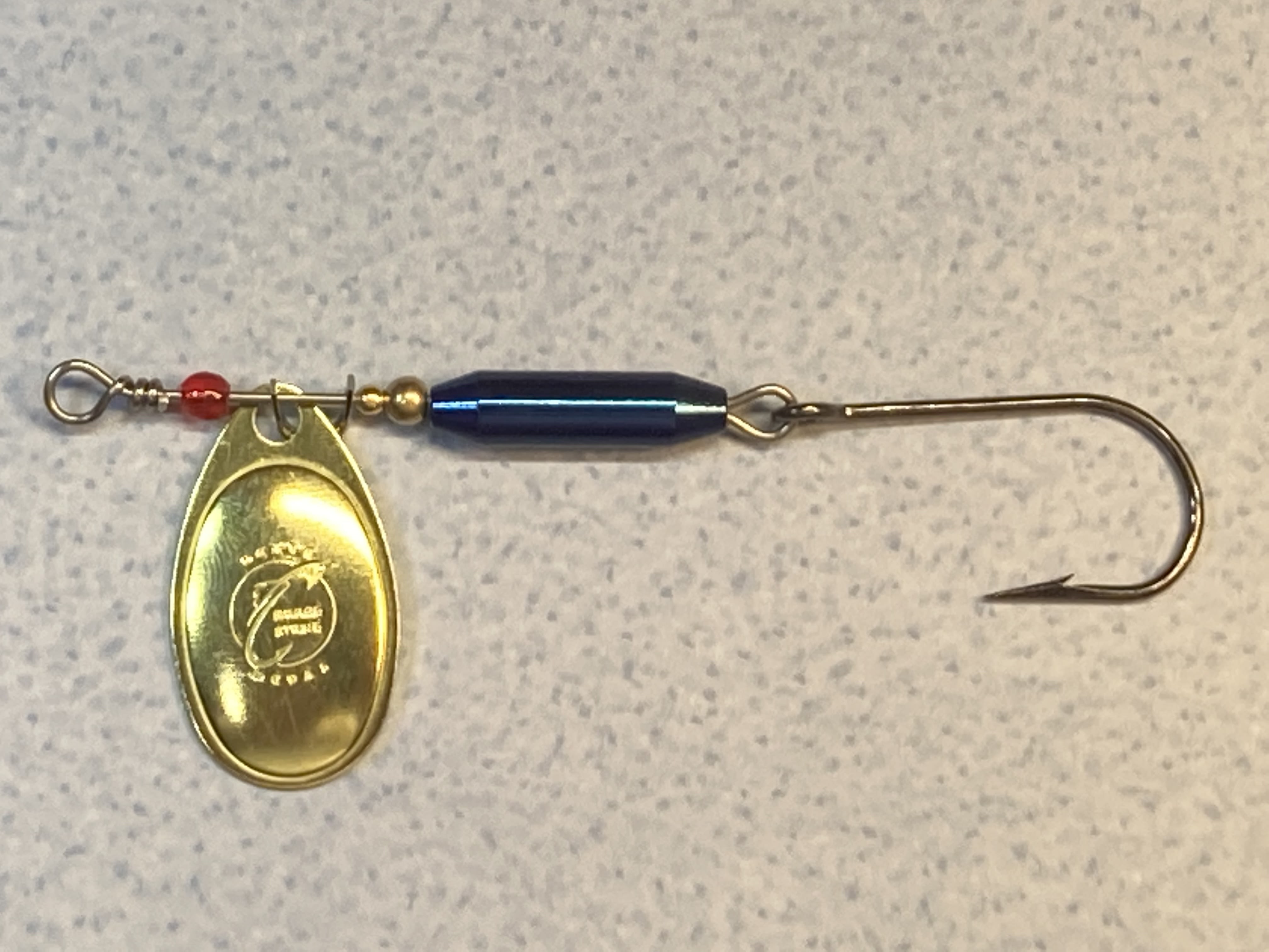 Size 4 - Suite Madam Blue - Brass - Heavy Metal Spinner - 1/4oz - Size ...