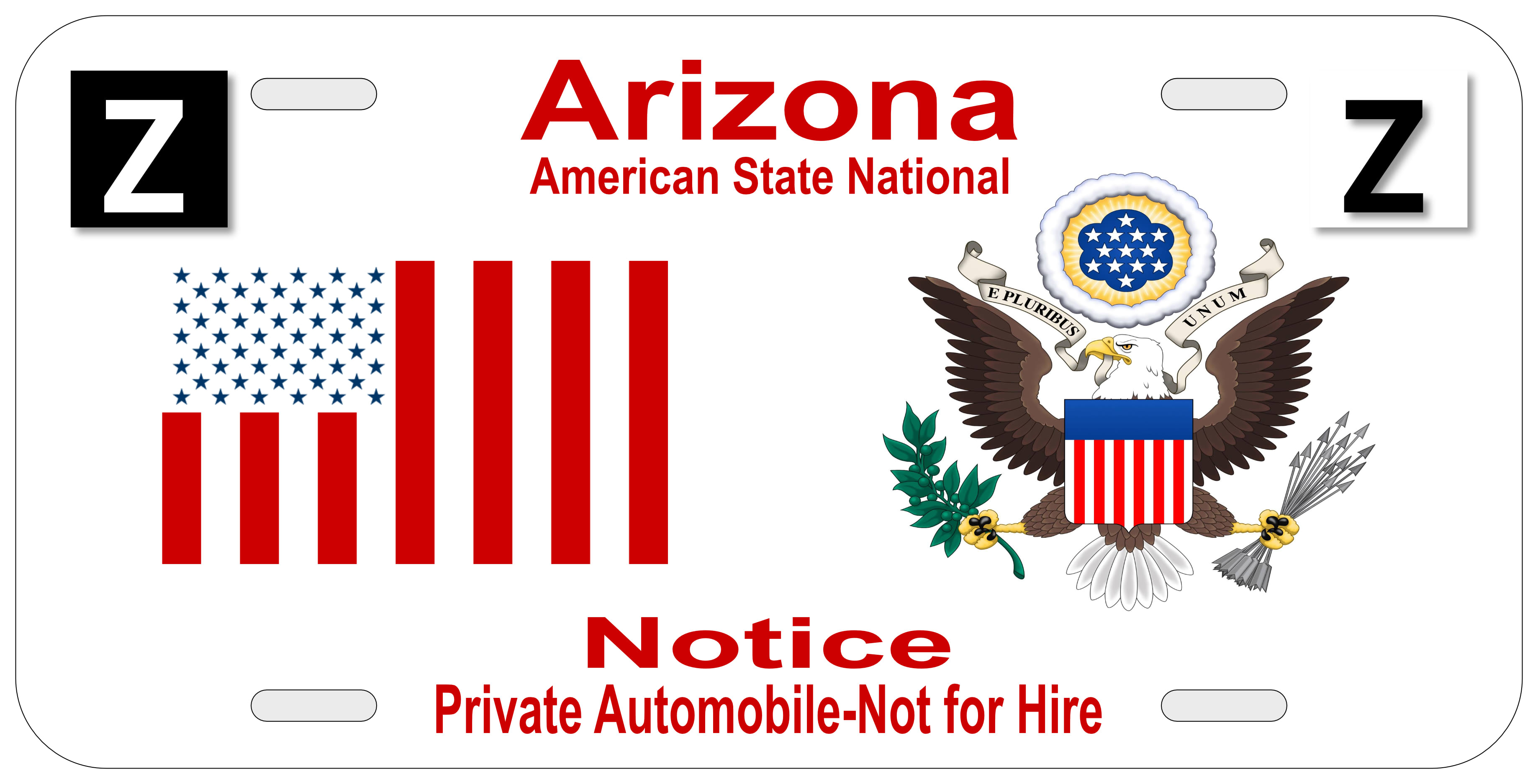 Z Plate Arizona 101Automobile 02 ASN - Arizona - ASN Plates and More ...