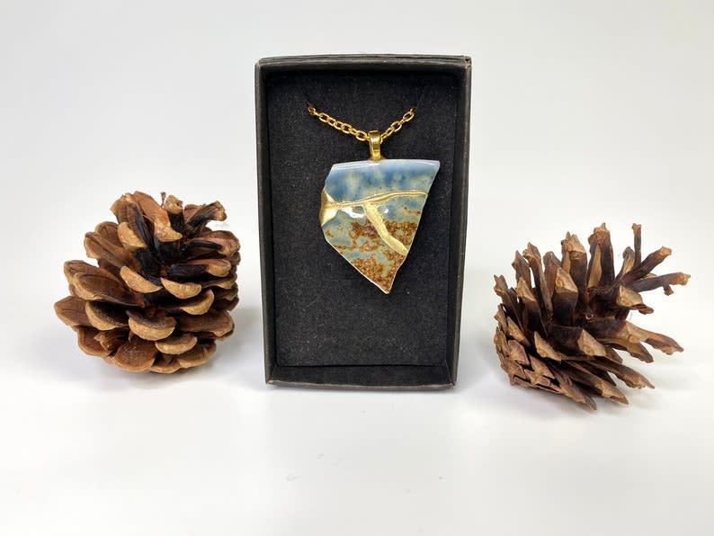 Kinboru - Kintsugi Necklace Japanese Pottery - Necklaces - Kinboru ...