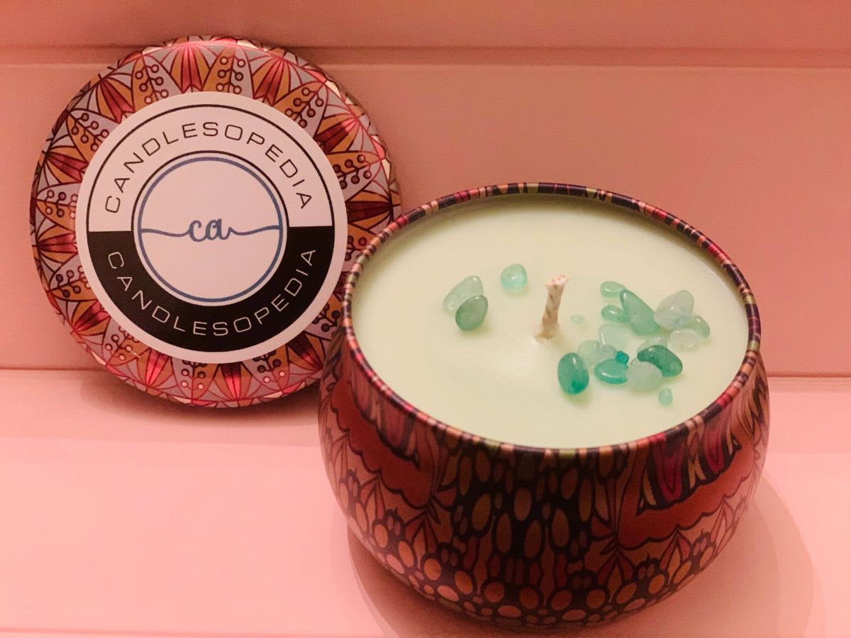 Wild Eucalyptus With Raw Jade Crystals - Botanic Candles ...