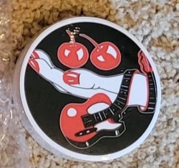 Logo Sticker - Support Us - Cherry Red | Rock and Roll Band ...