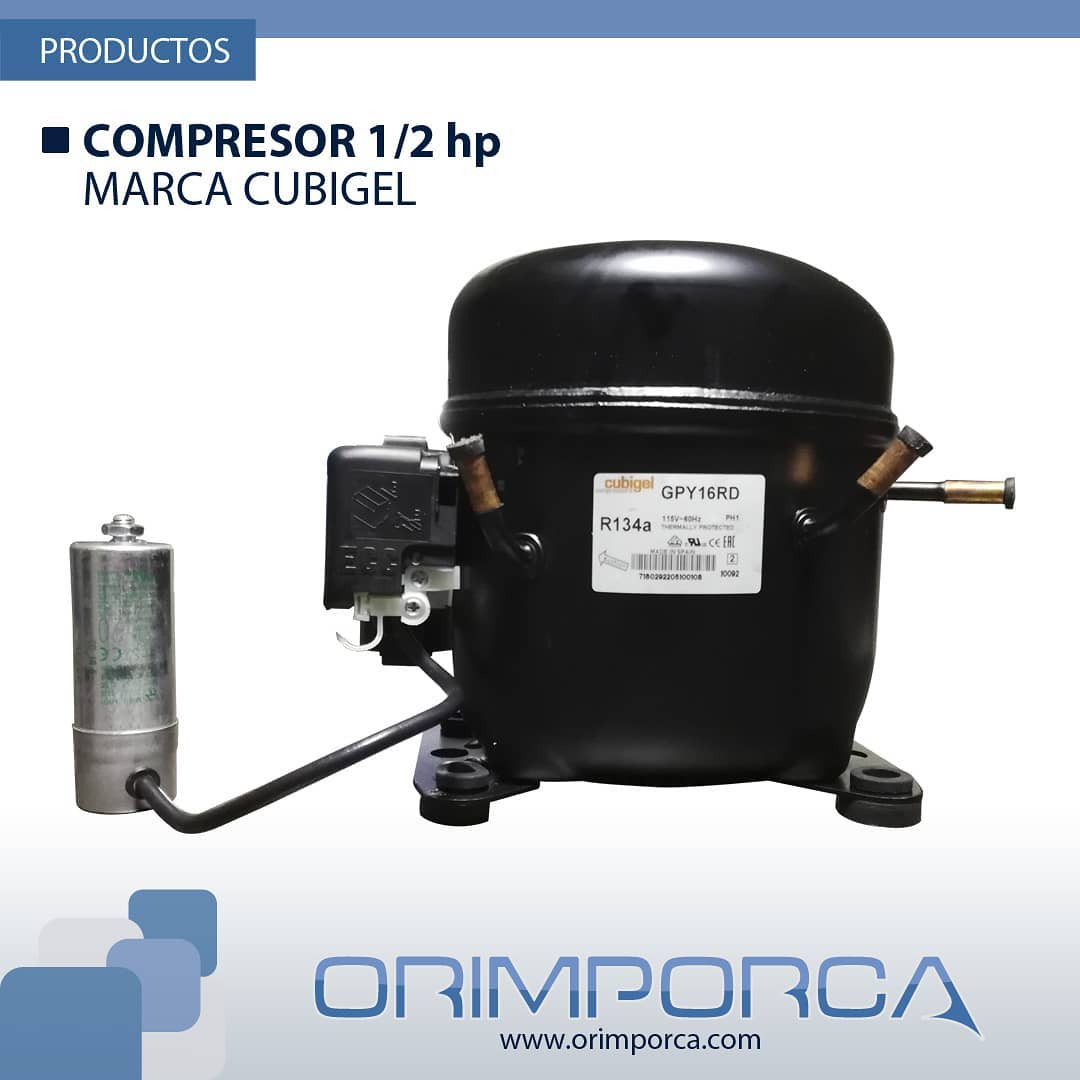 Compresor de 1/2 HP - Compresores para Refrigeración - Orimporca ...