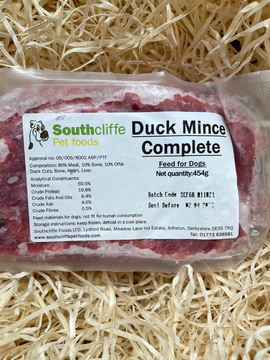 Duck complete 80-10-10 - Southcliffe - Raw Dog Food - Pet Food | K9 Kitchen in Willenhall