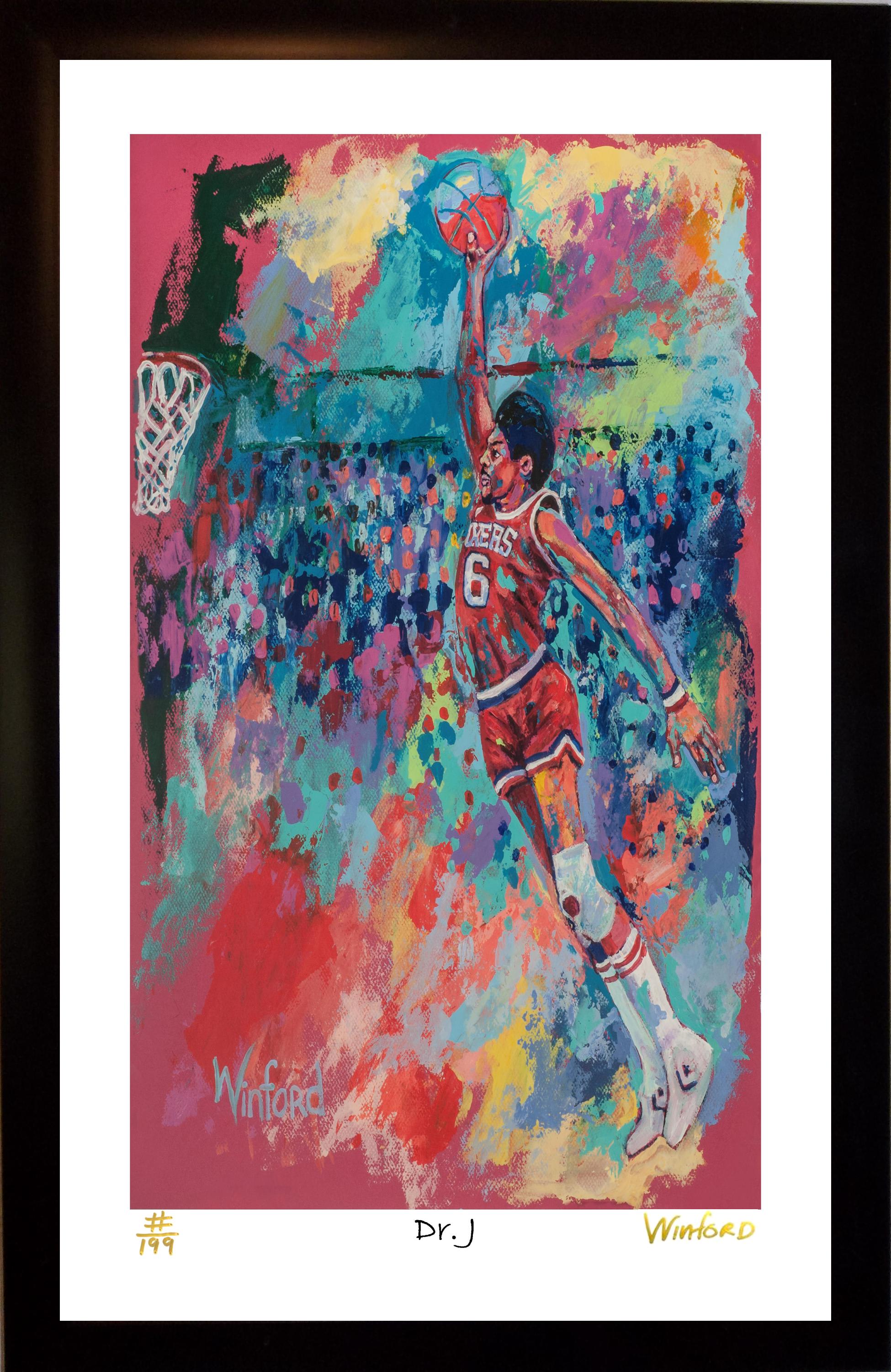 SALE - Julius Erving Dr. J L.E. (176/199) Premium Art Print Signed By ...