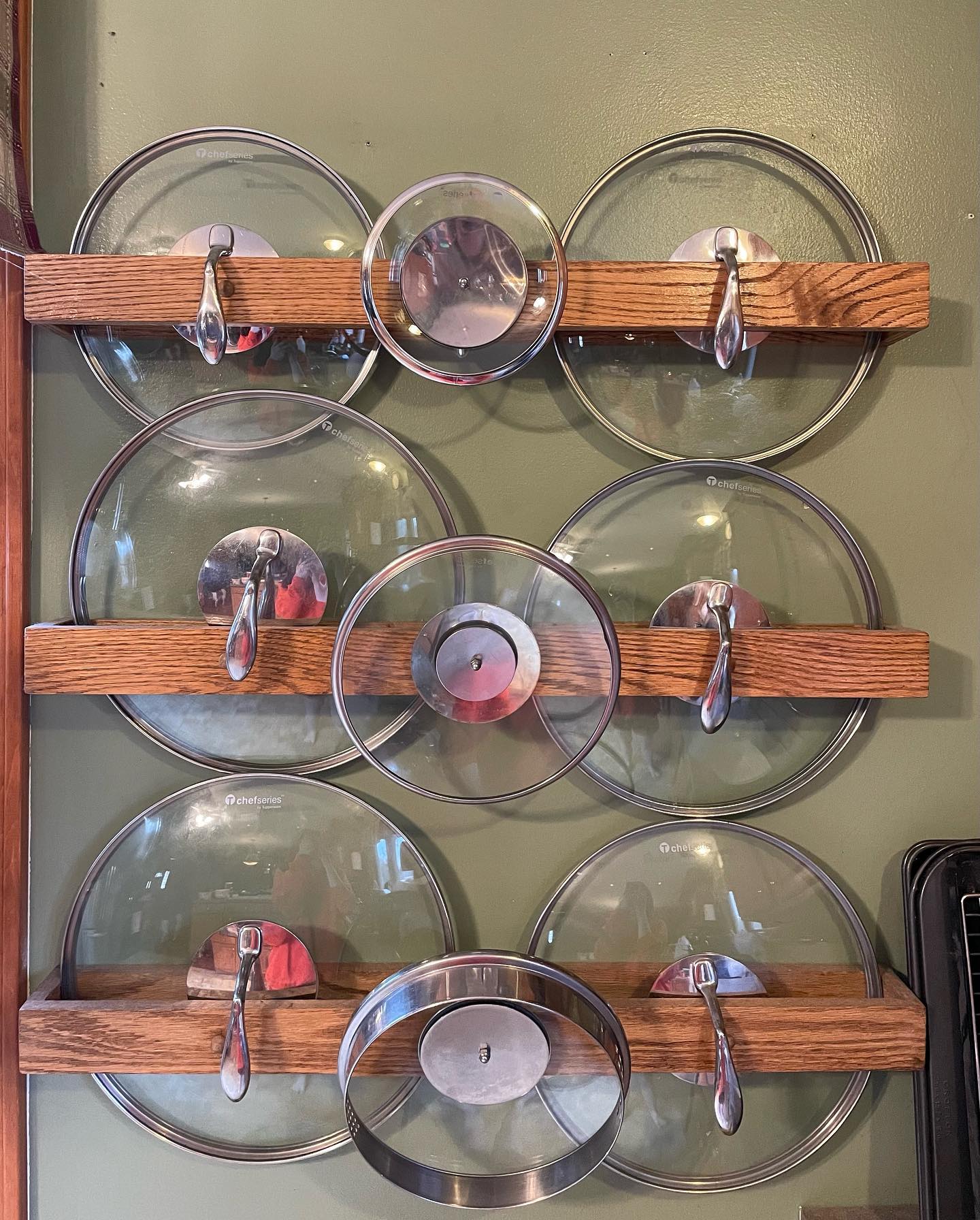 Wooden Lid Rack - Woodworking - Made to order - Upper Mountain ...