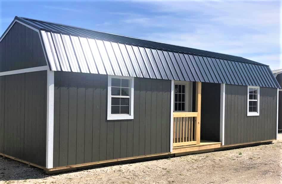2022 PREMIER 12x32 CENTER LOFTED BARN CABIN Portable Buildings