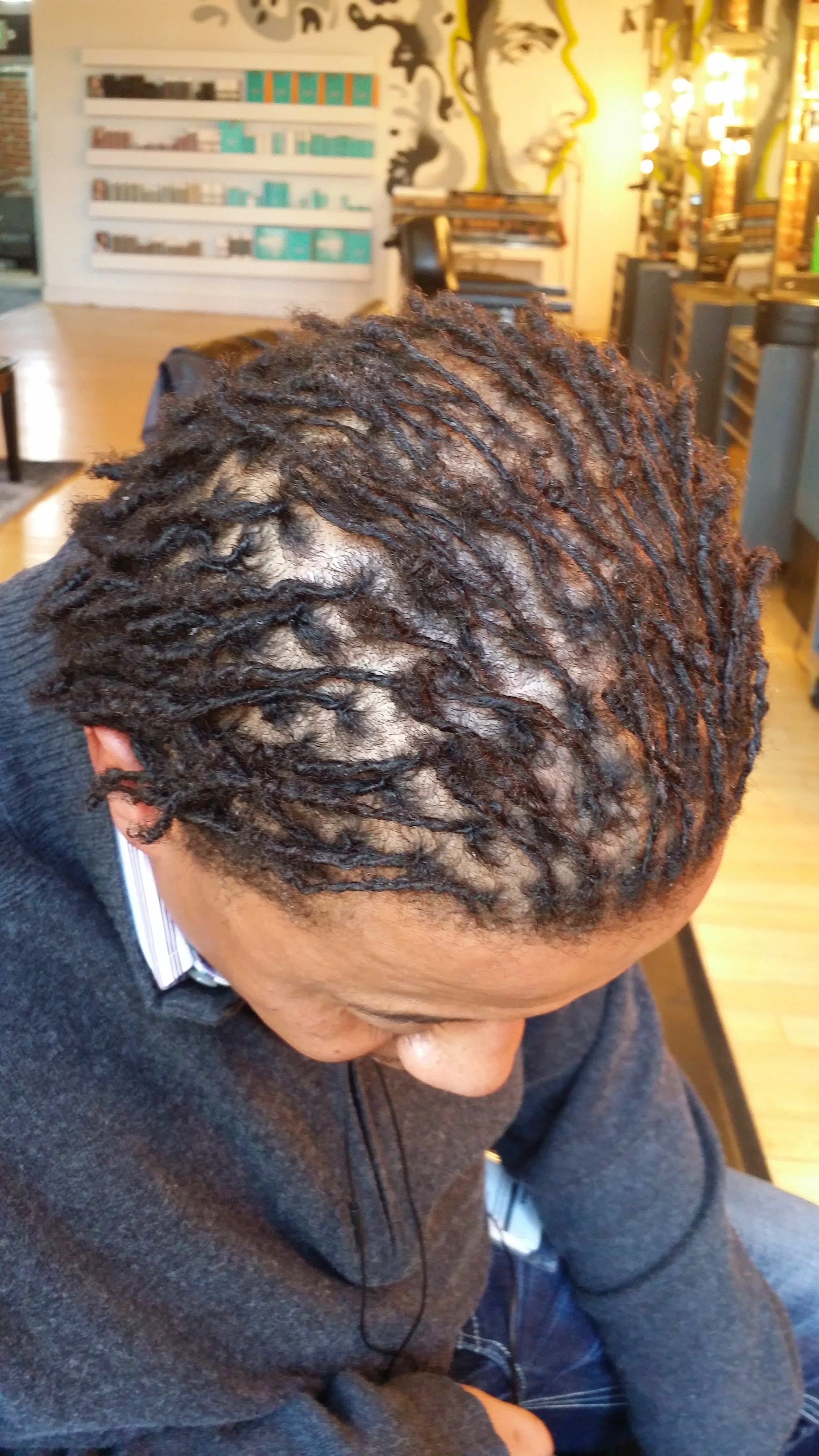 Brotherlock Start Full Head Natural Hair - Starter Locs Natural Hair ...