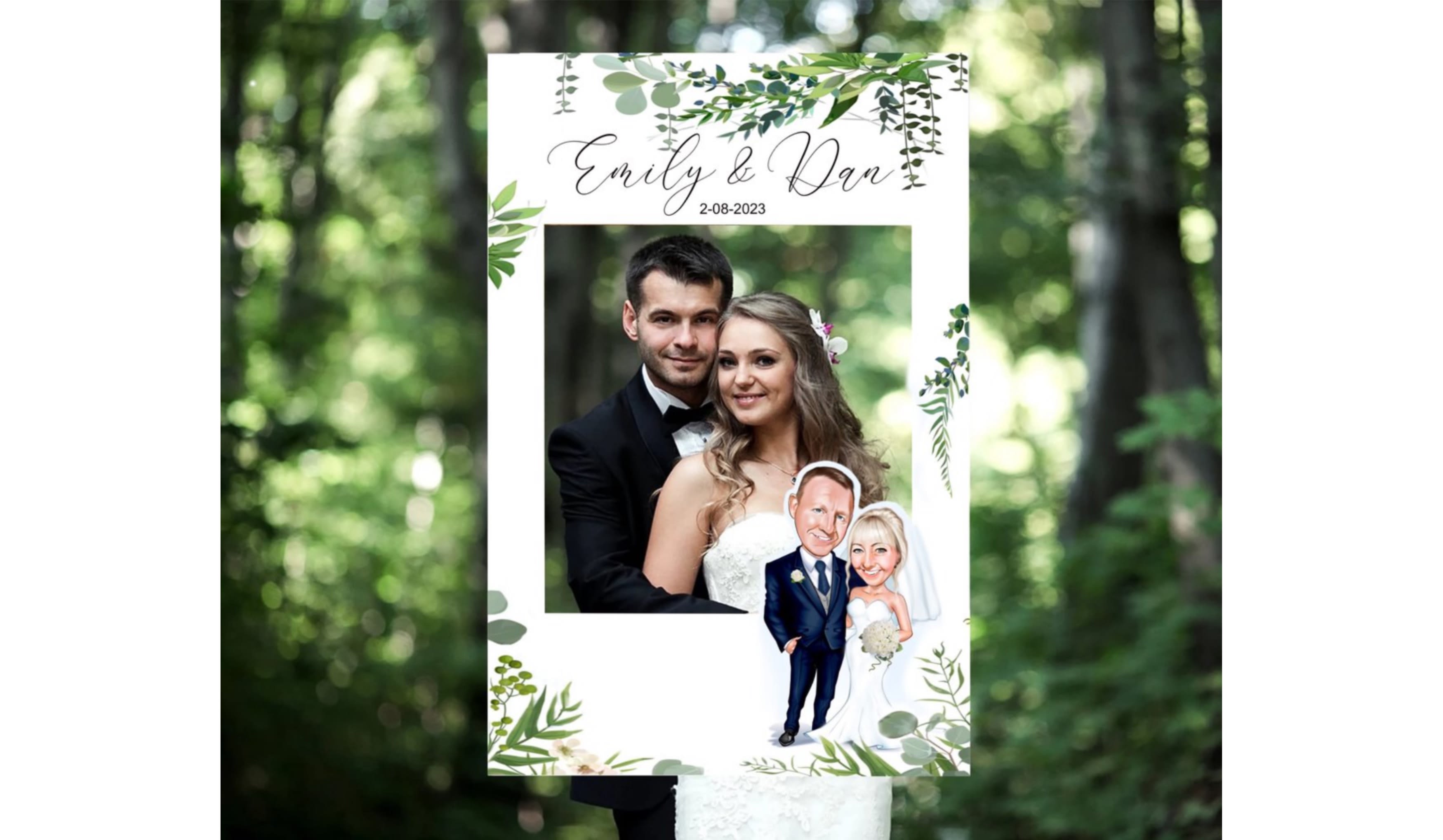 A1 size selfie frame with caricature - Shop boards and easels ...