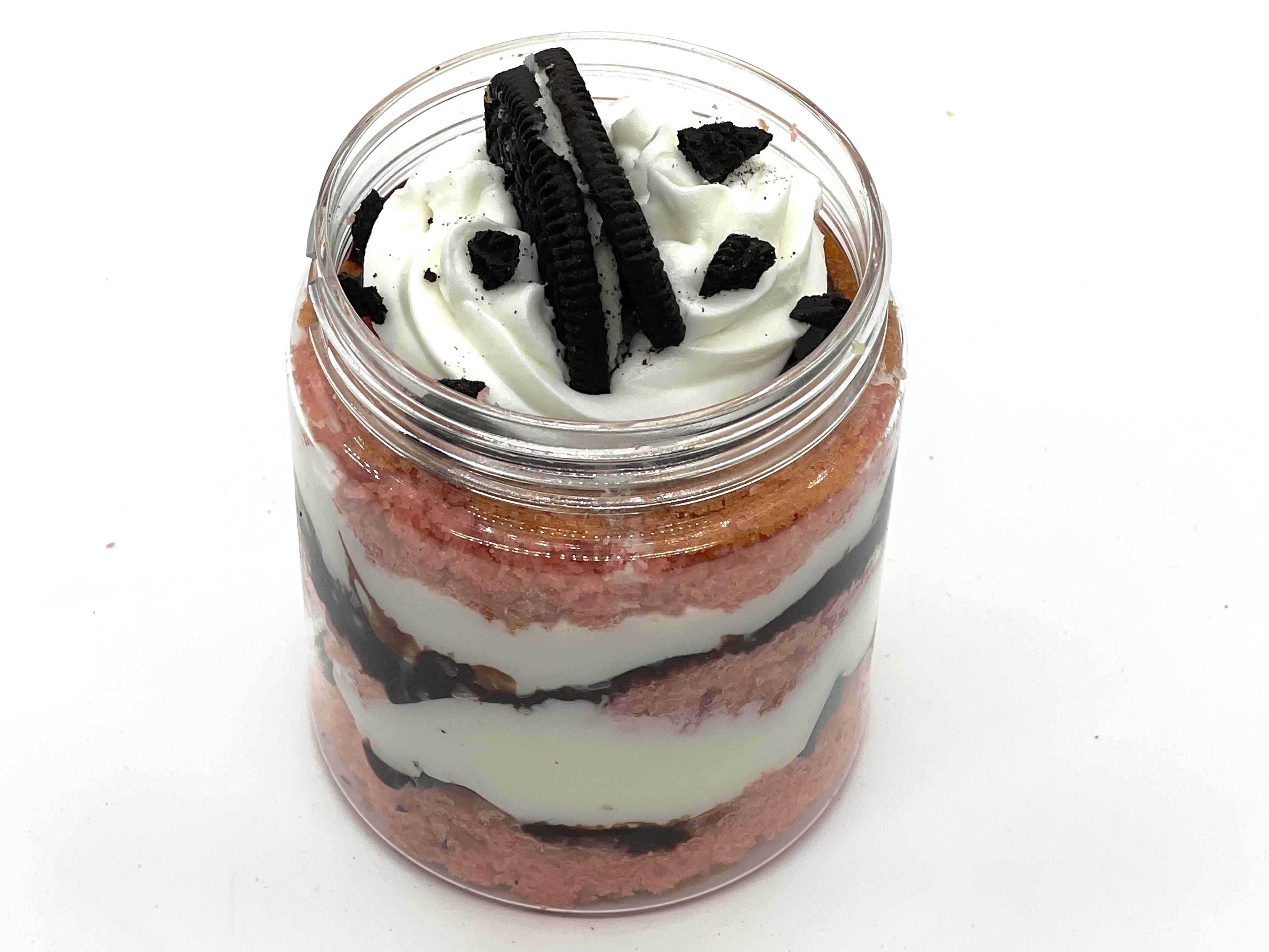 Oreo-Strawberry Cake with Buttercream - Gourmet Cake In A Jar - Hello ...