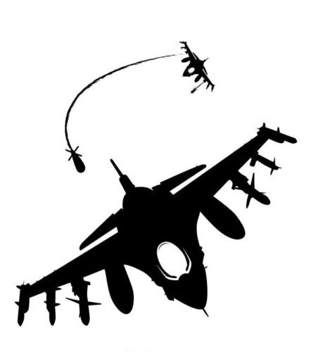 F-15 Jet Fighter in a Dog Fight - Outline Designs - CJ Vinyl | Oracal ...