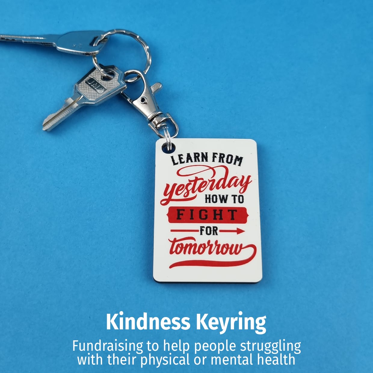 Fight for Tomorrow Wooden Keyring - Kindness Keyrings - Kindness ...