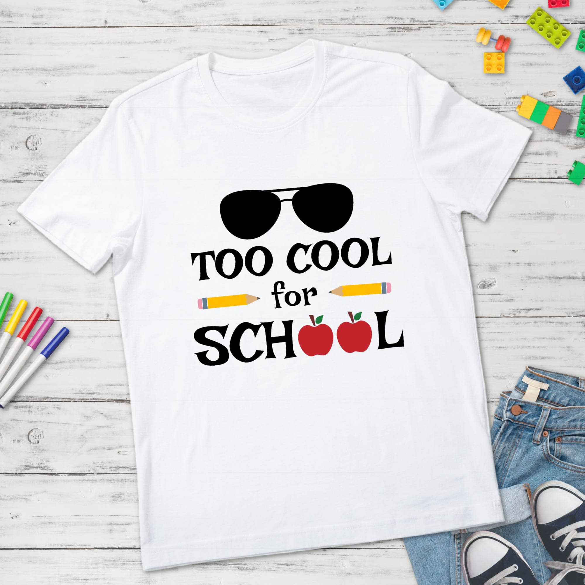 Too Cool for School shirt - BACK TO SCHOOL - Personalized Mama ...