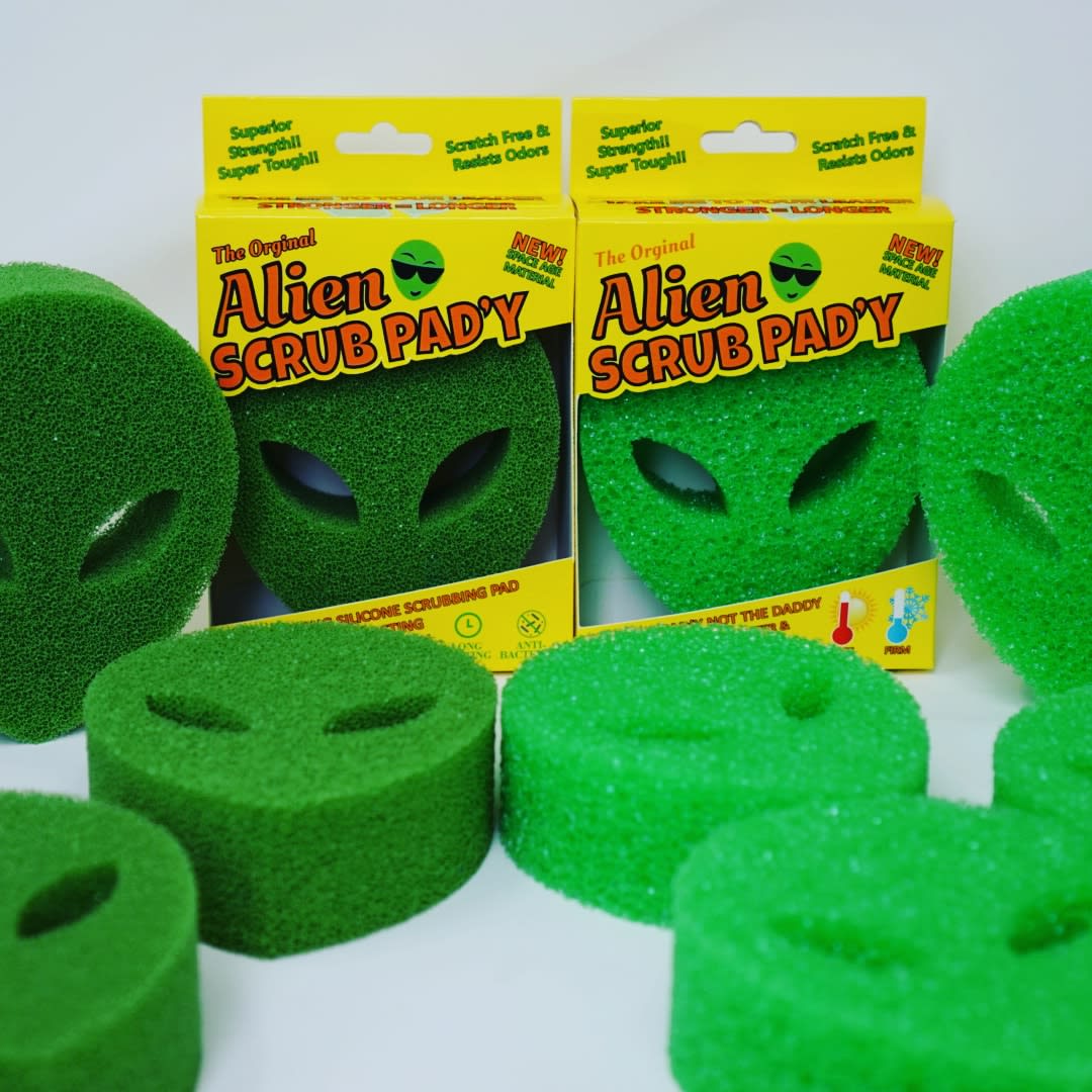 Alien Scrub Pad'y - Silicone Scrubbers