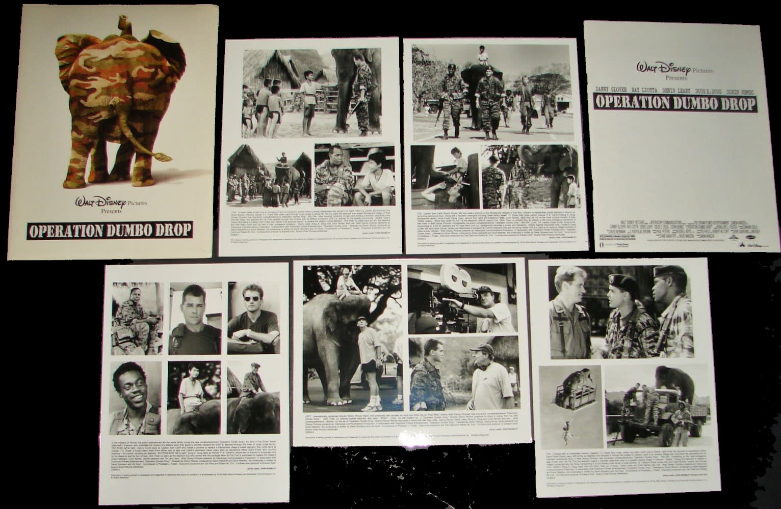 1995 OPERATION DUMBO DROP Movie PRESS KIT Ray Liotta Danny Glover Denis ...