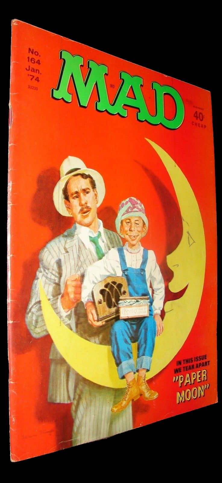 164 Jan 1974 MAD Magazine VERY GOOD Paper Moon Ryan O Neal Norman 164 Jan 1974 MAD Magazine VERY GOOD Paper Moon Ryan O Neal Norman