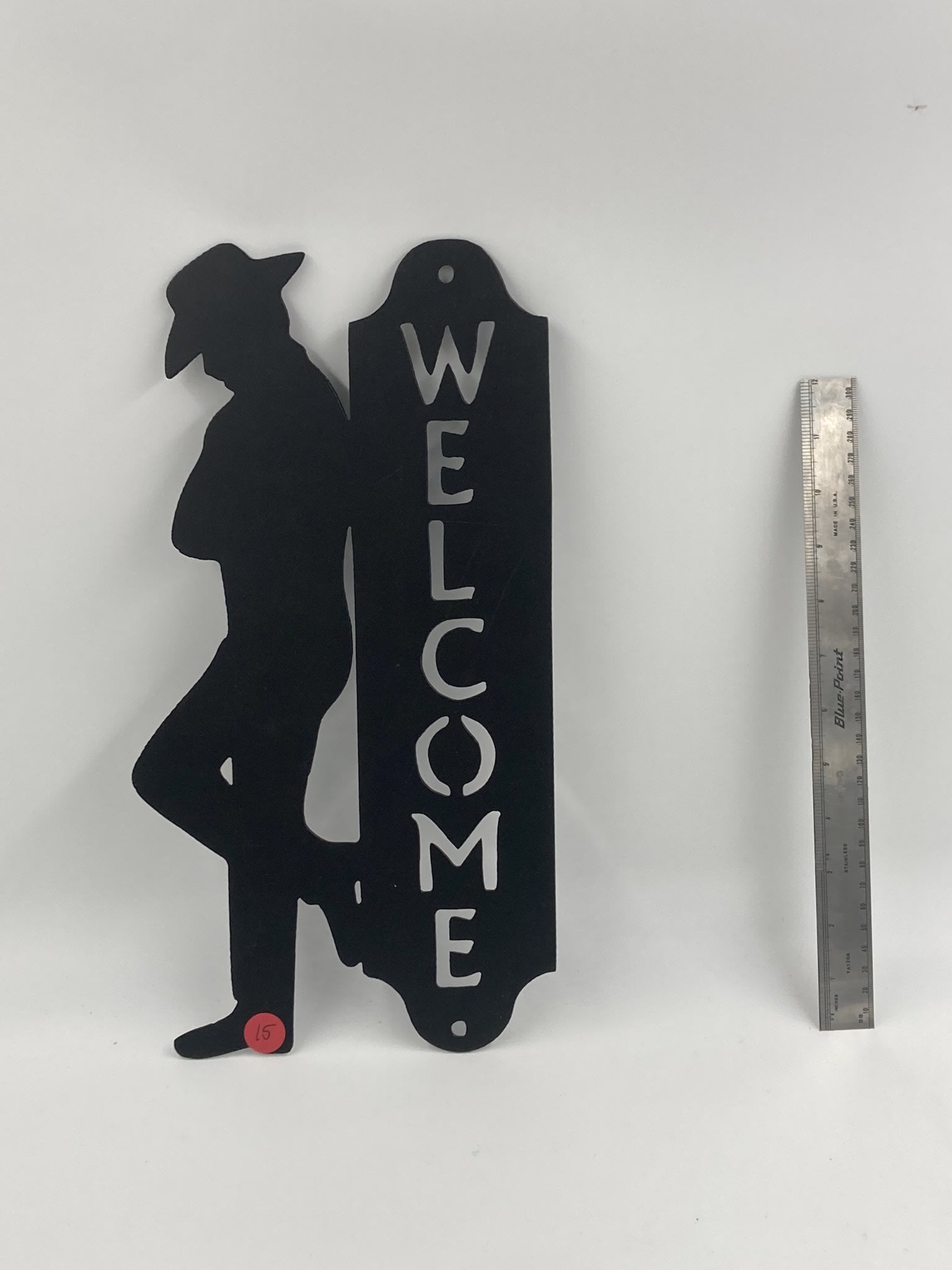 Lean Back Cowboy - Welcome Signs - Mad Taco Metal - Metal Custom Art in ...
