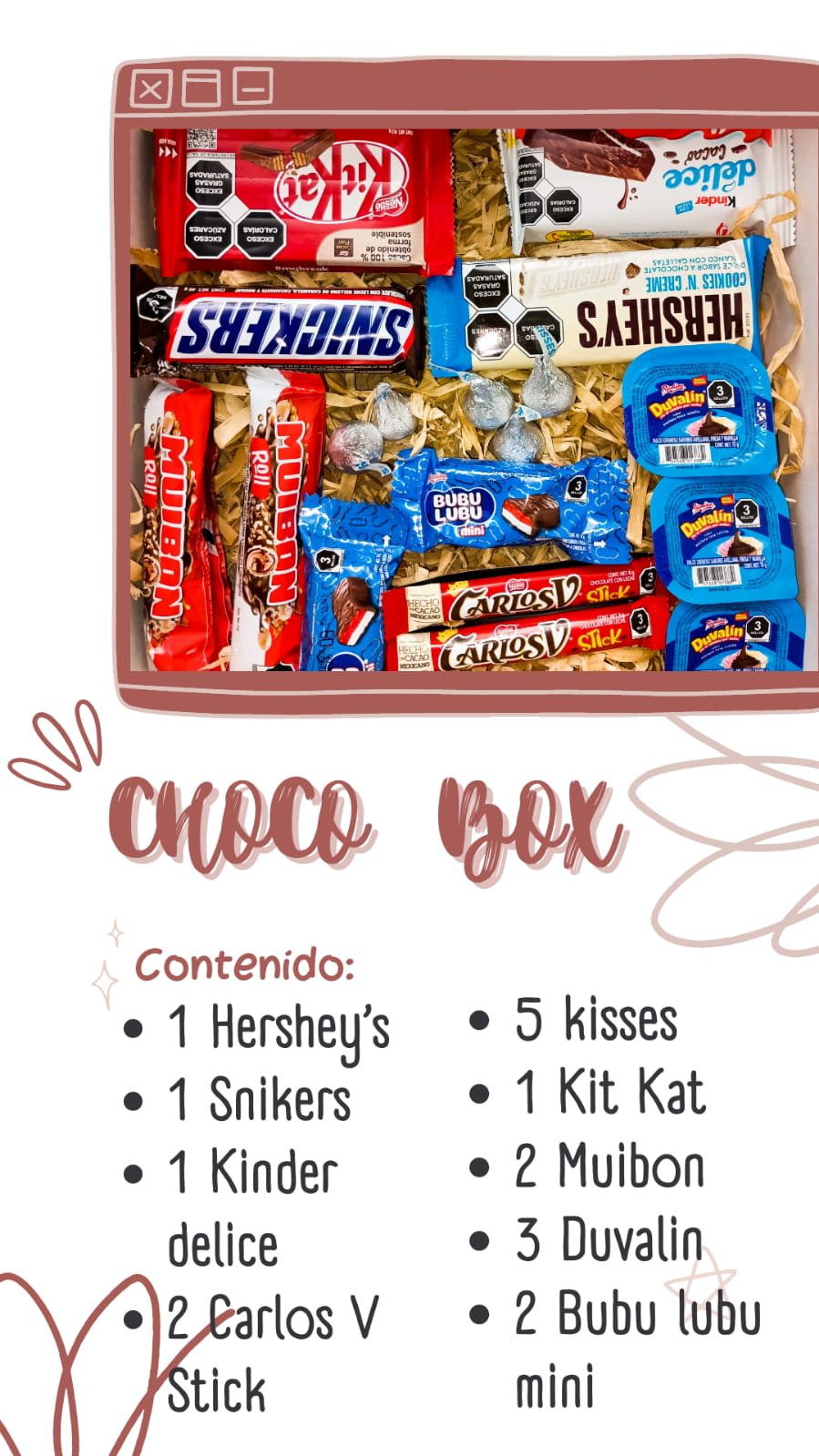 Choco Box - Contenidos - Surprise Box - Regalos | Mérida