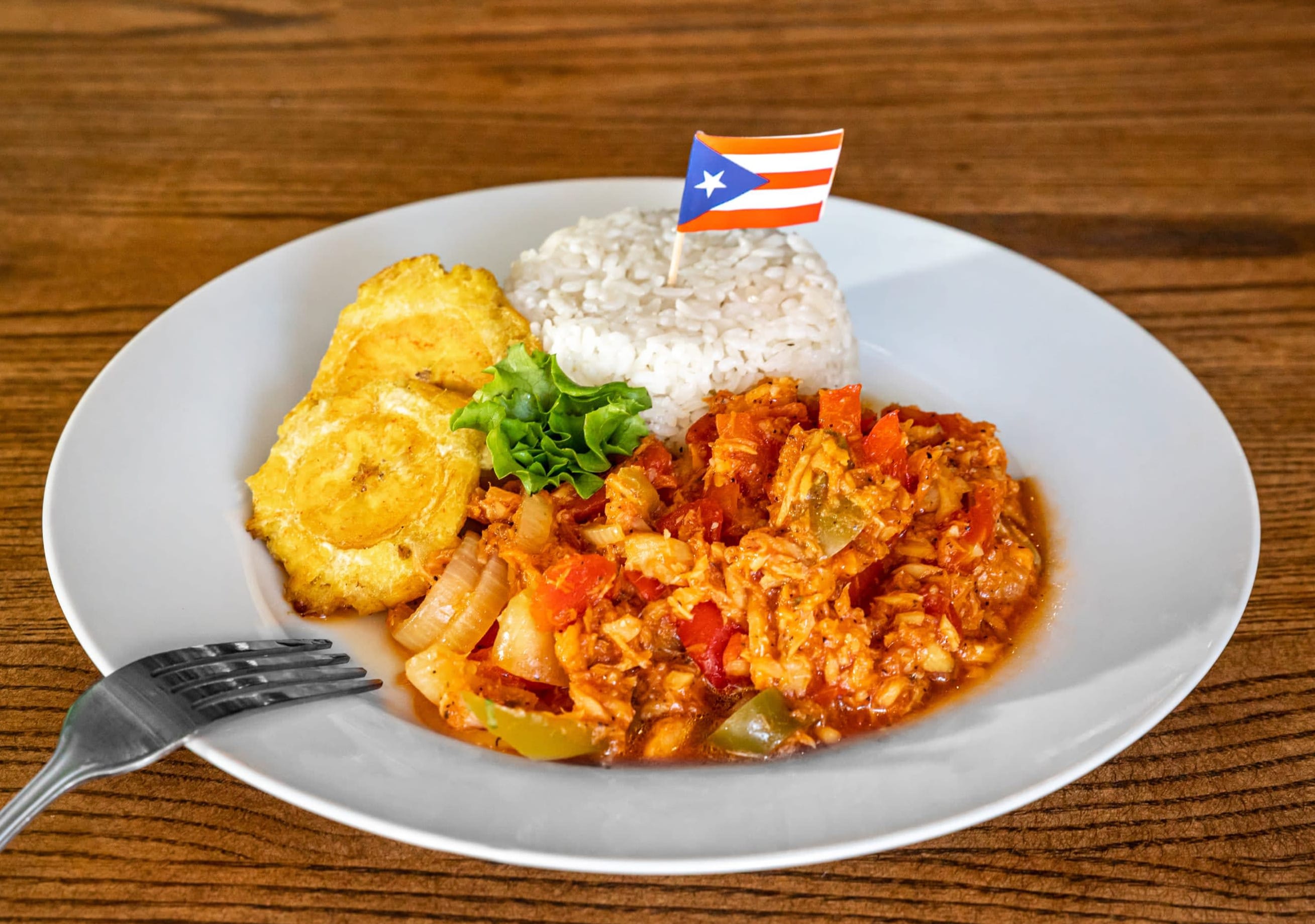 Bacalao Guisado / Codfish Stew - Entrées - La Isla | Spanish Restaurant ...