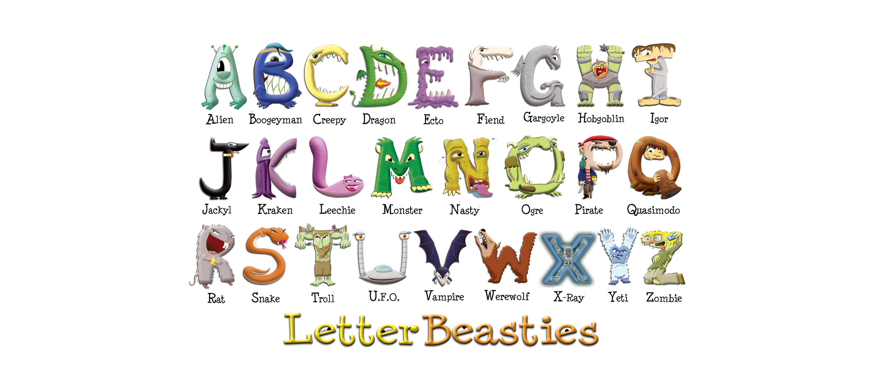 Letter Beasties | Children's Brand | Los Angeles
