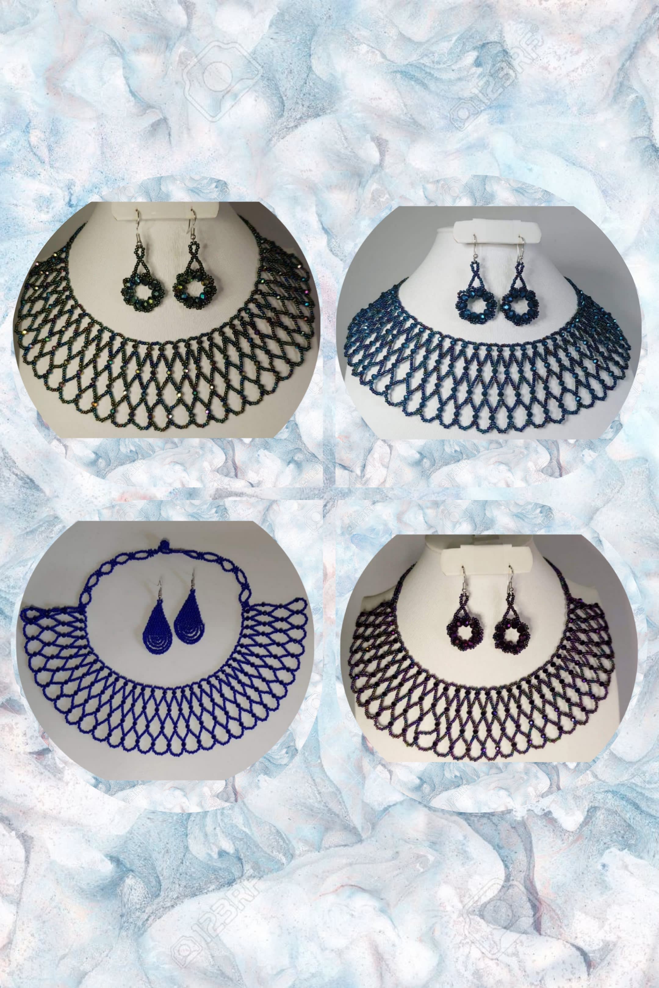 SKU: 894 Mexican Aztec Ethnic Necklace Choker. - Chokers - Fields Beads ...