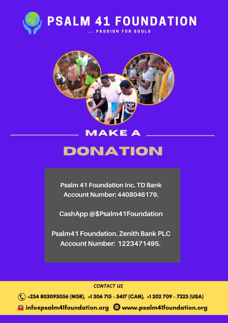 Donate - Christian Charity Services - Psalm 41 Foundation | Christian Charity Organization in ...