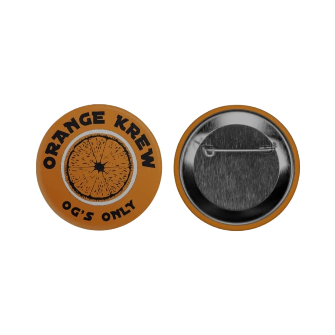 Orange Krew og pin - Pins - McTasty Clothing | Custom Clothing & Goods ...