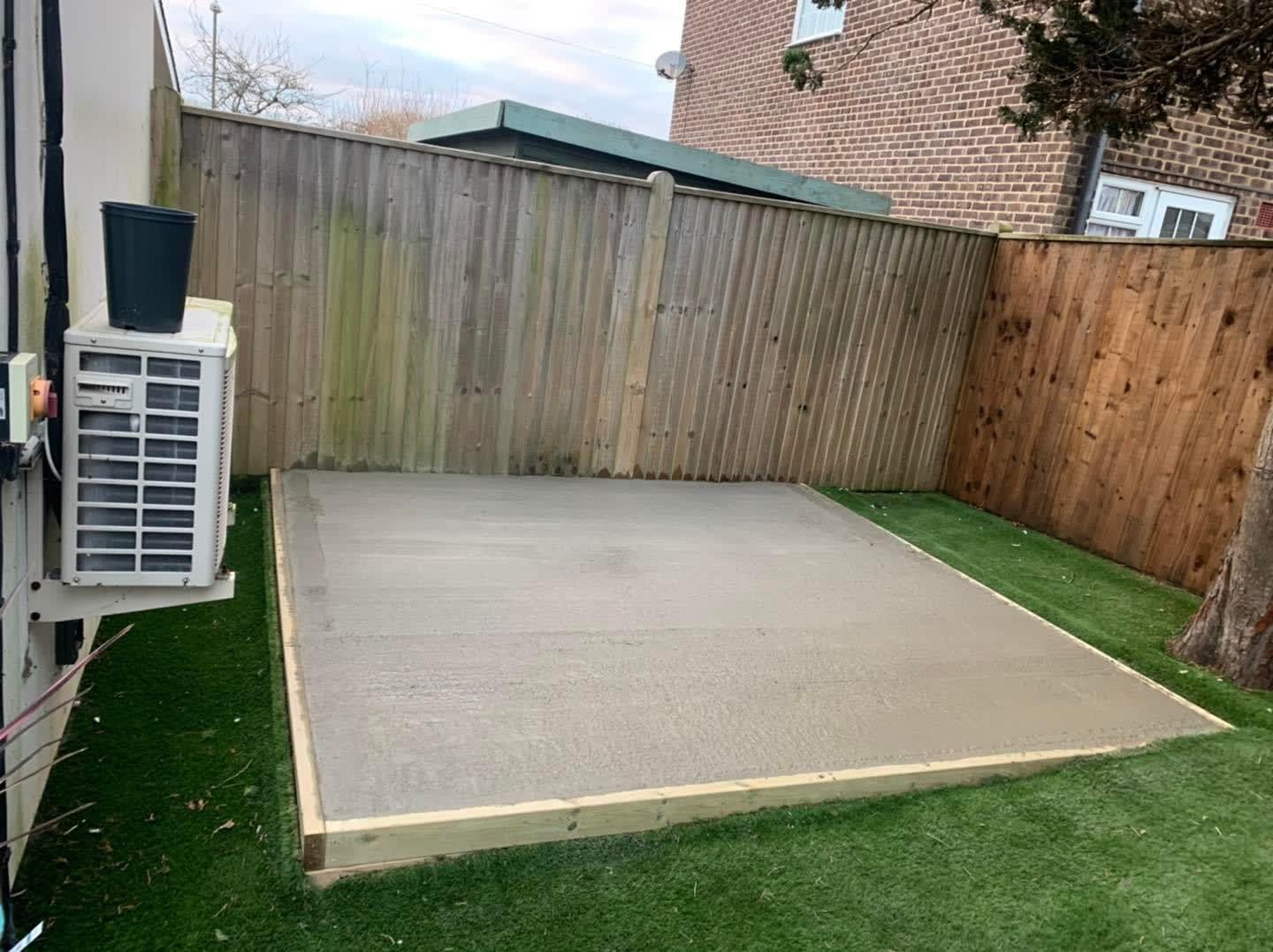 Concrete Base - Landscaping Services - MW Landscapes / Soft & Hard ...