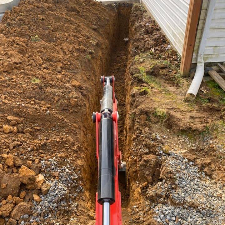 Trenching - Excavation - Small Tractor Work | Dirt Work, Grading and ...