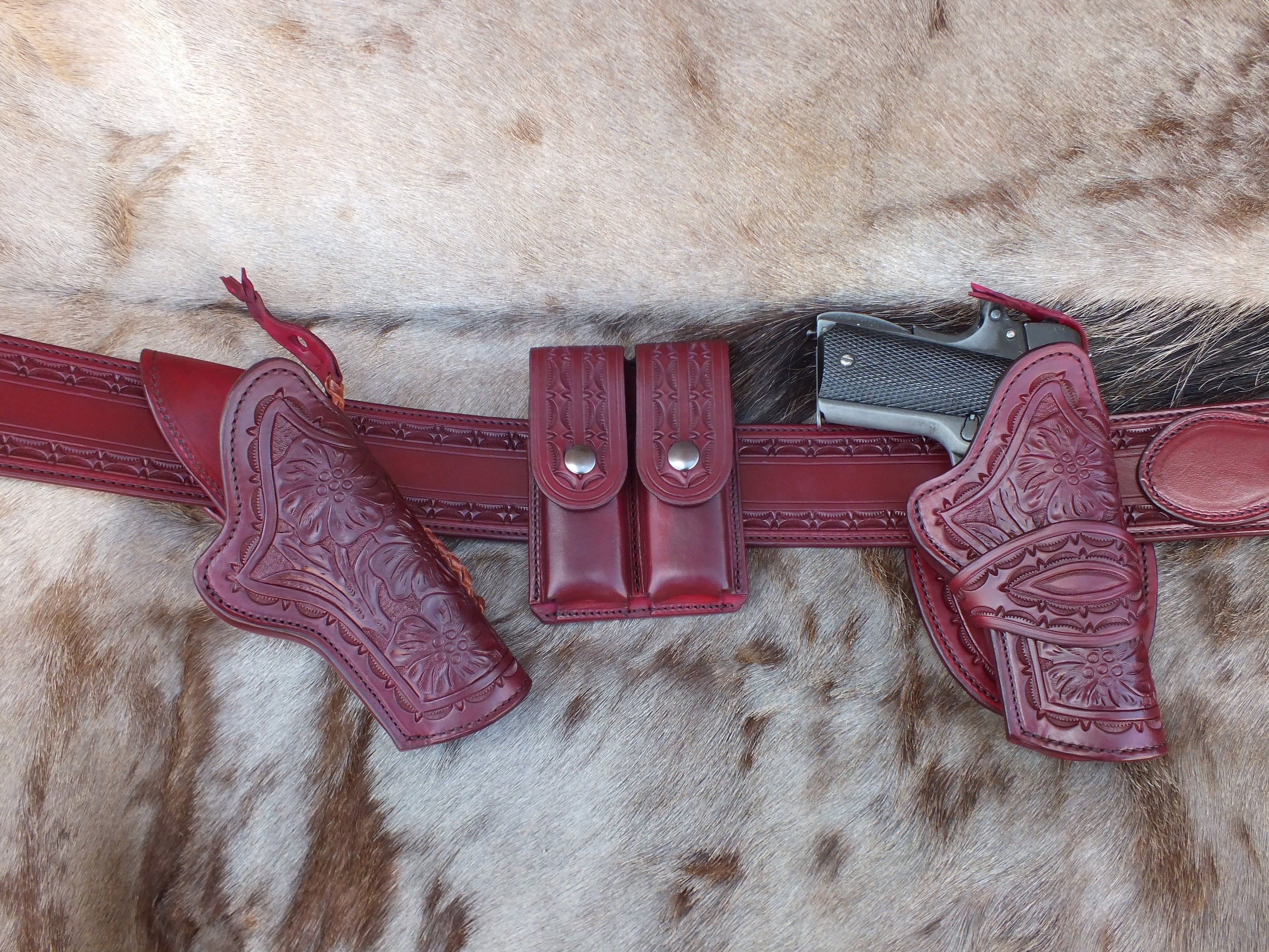Colt 1911 Hand Of God Double Holster Rig - Leather Goods - GRH Leather ...