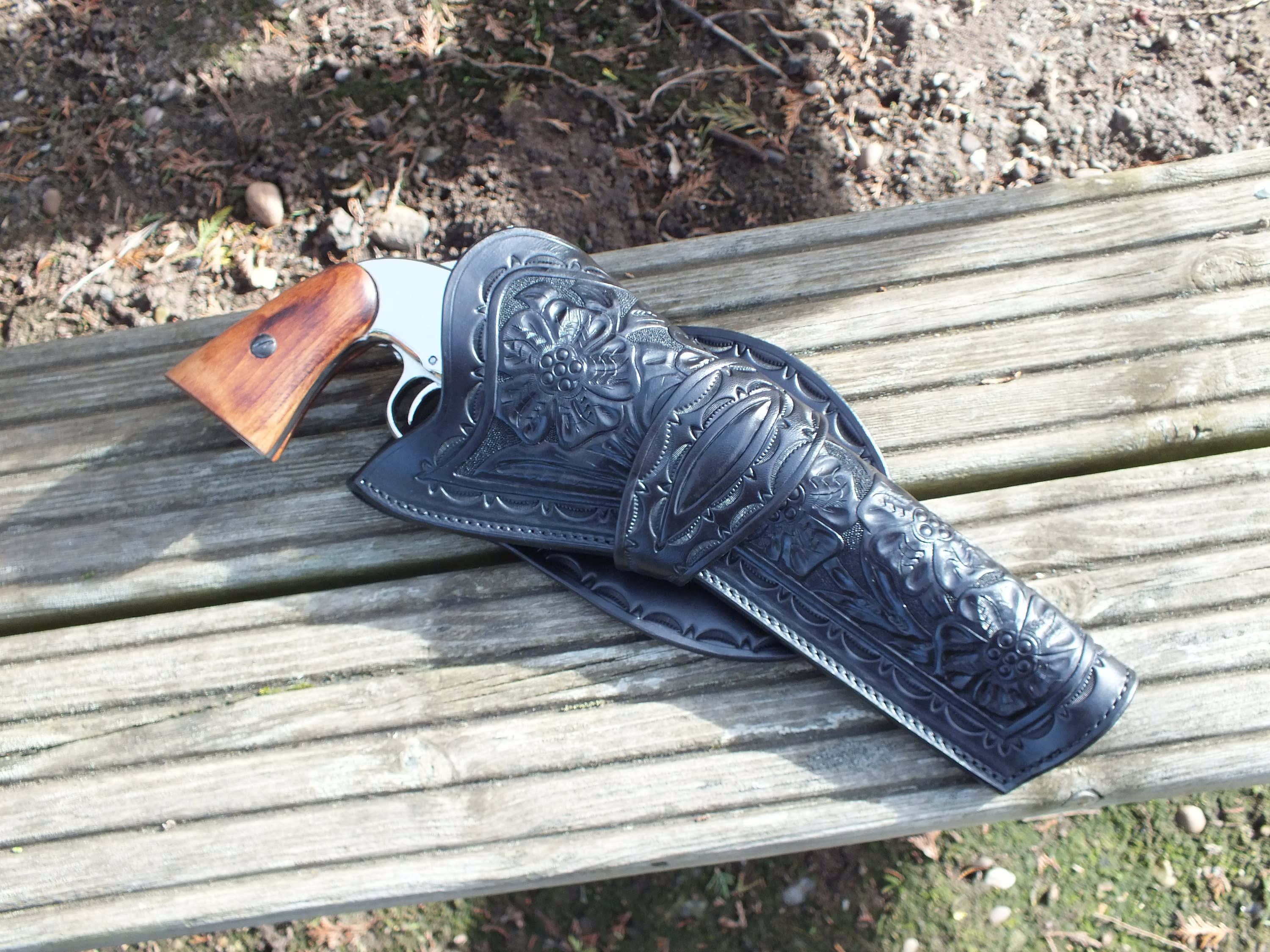 Hand Of God Holster To Fit Smith & Wesson Schofield With 8 Inch Barrel.