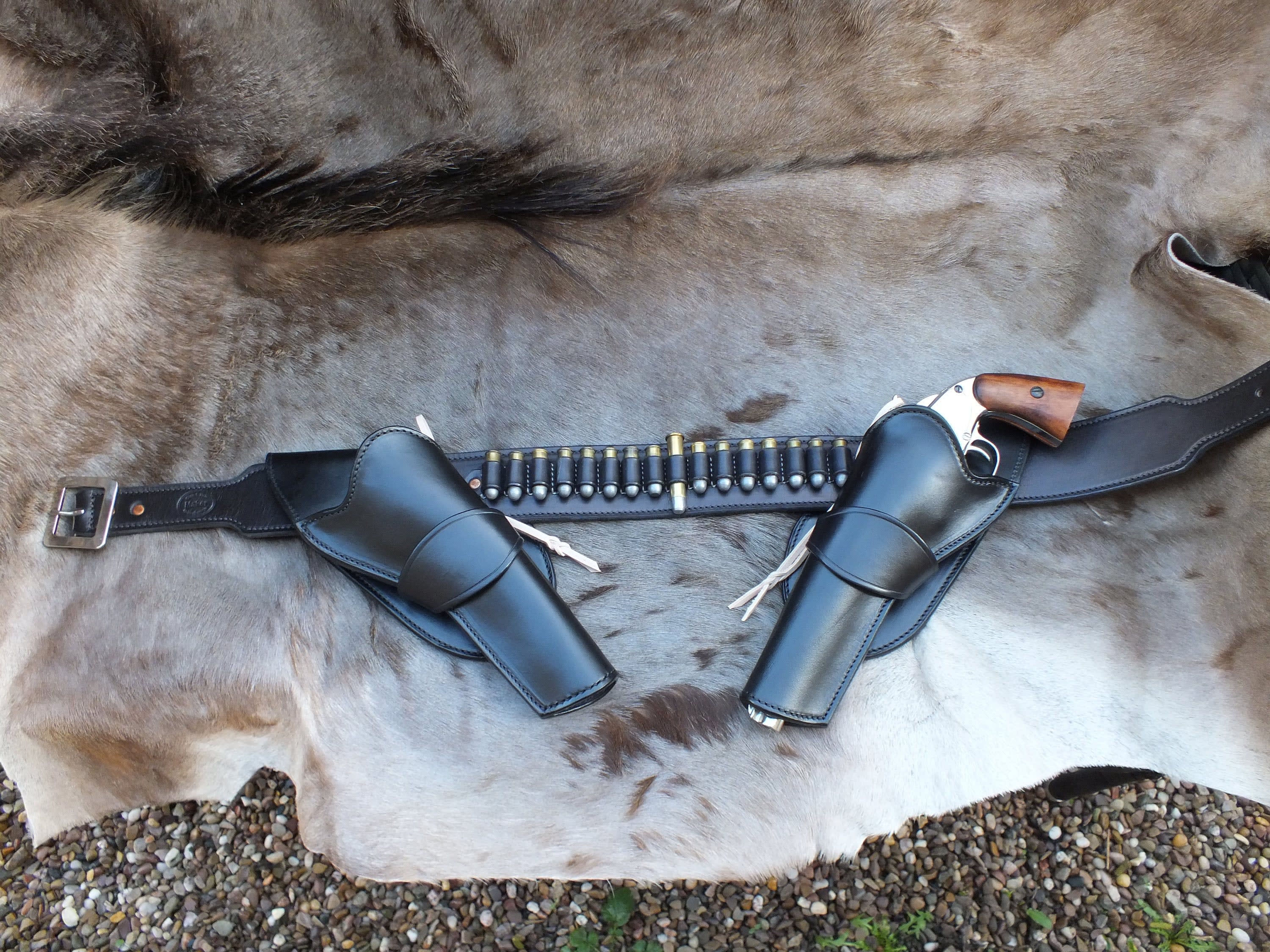 Schofield Pistol Left and Right Cross Draw Rig - Leather Goods - GRH ...