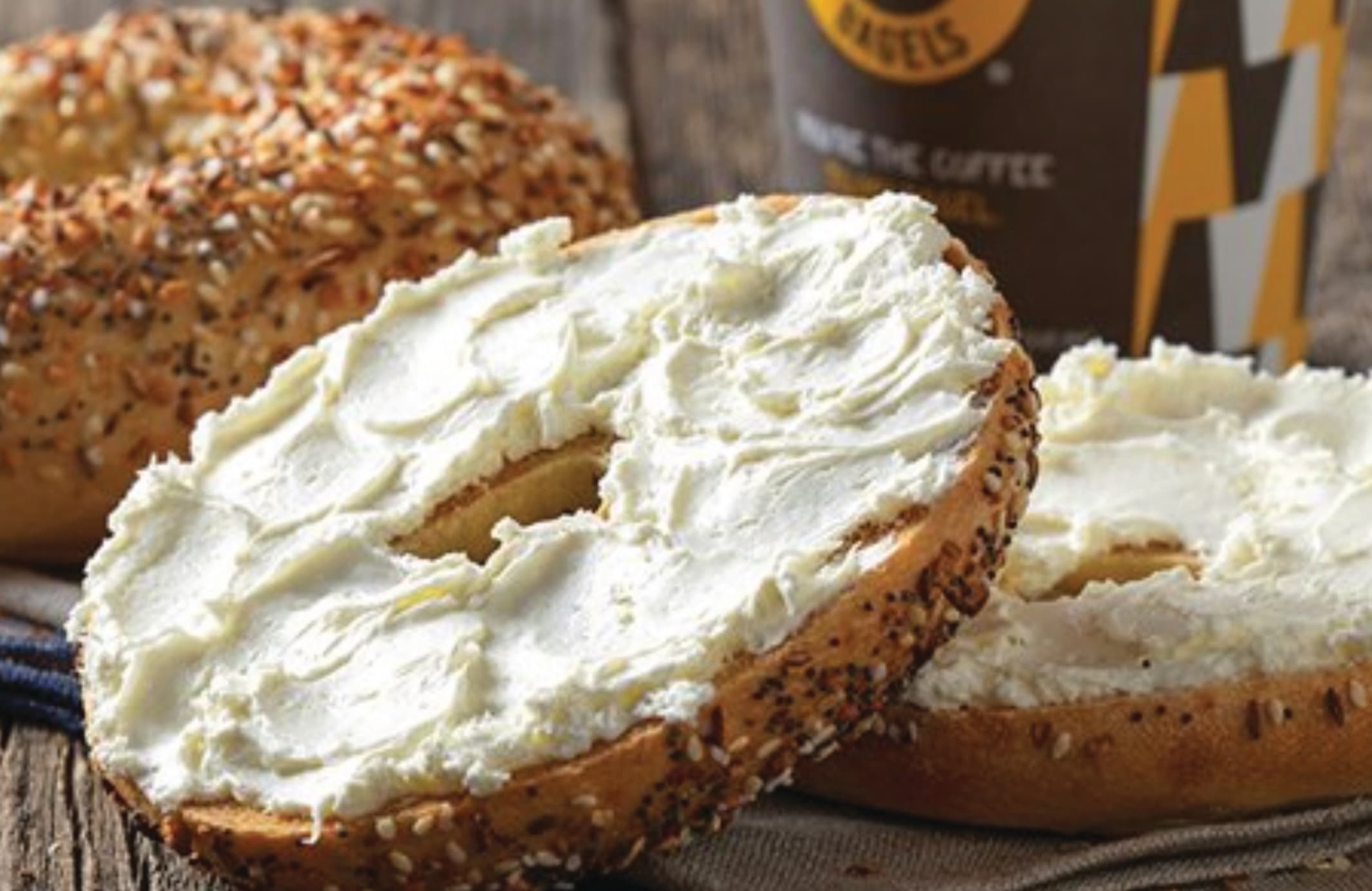 bagel with Creamcheese - Bagels - Rainy City Bagel Shop | Bagel ...